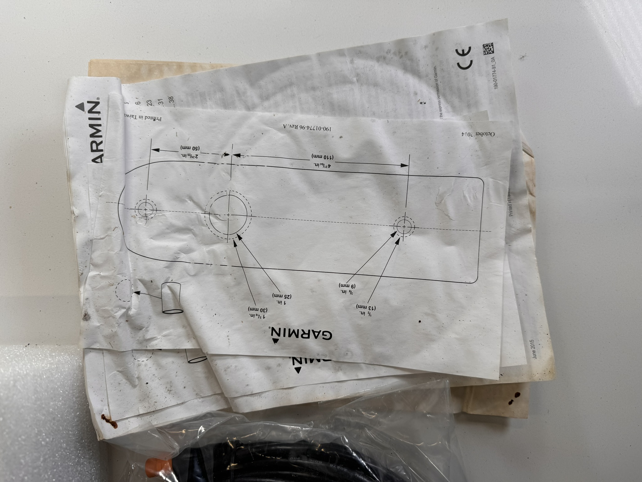 Garmin GT51M-THP 010-01966-11 SS Thru-Hull Pair MID-CHIRP *NEW OLD ...