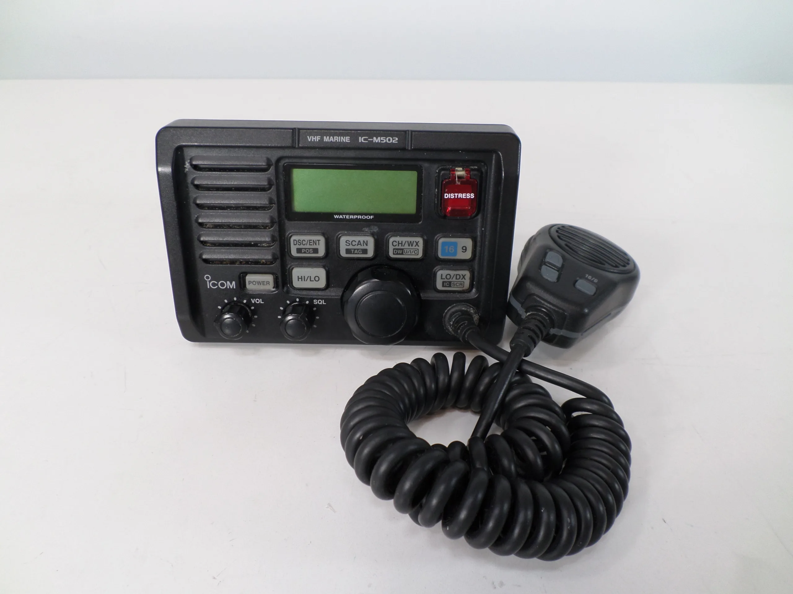 Icom IC-M502A DSC Marine VHF Radio with Attached Mic - Tested - Max ...