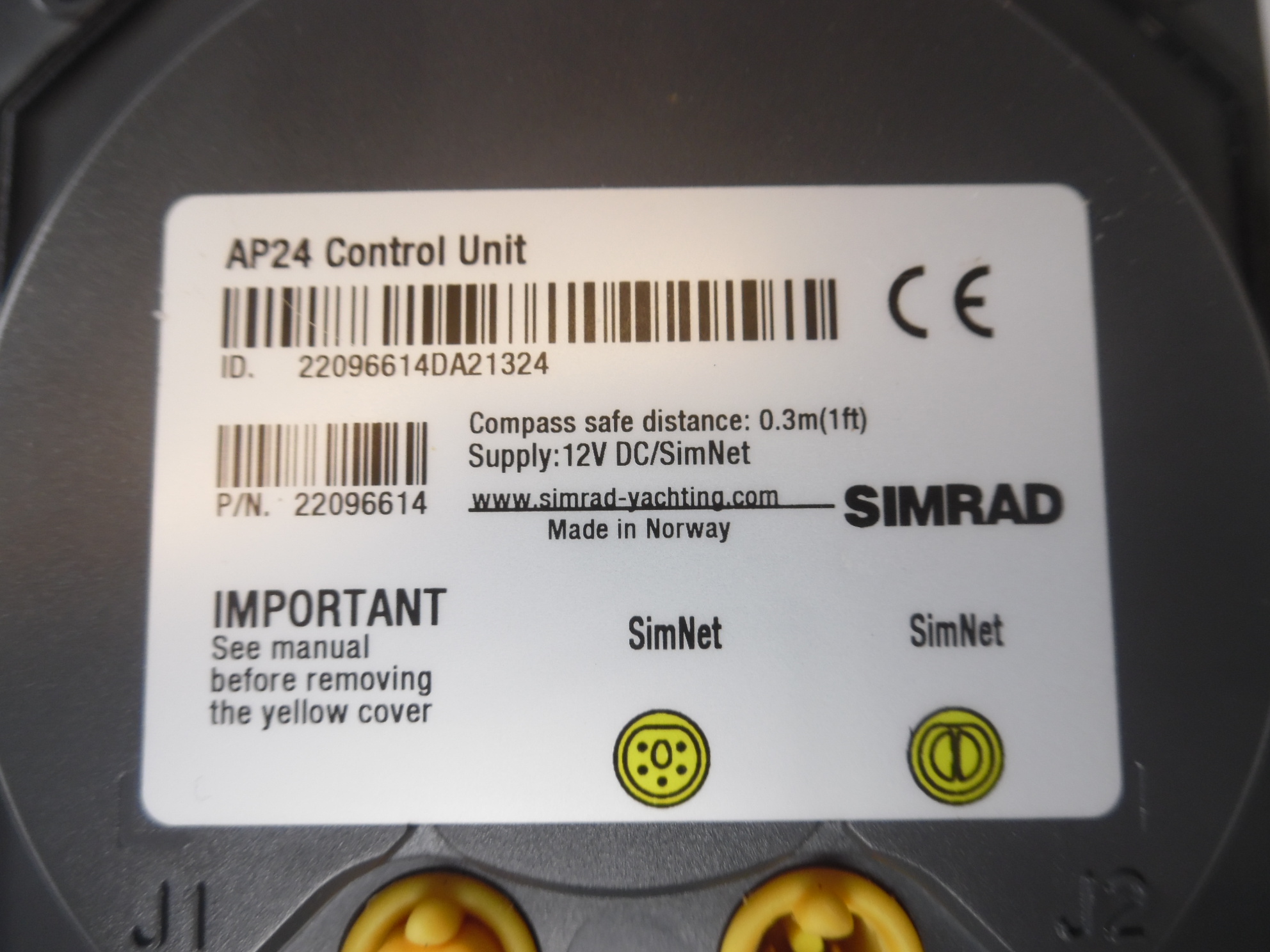 Simrad AP24 Autopilot Control Head 22096614 - Max Marine Electronics
