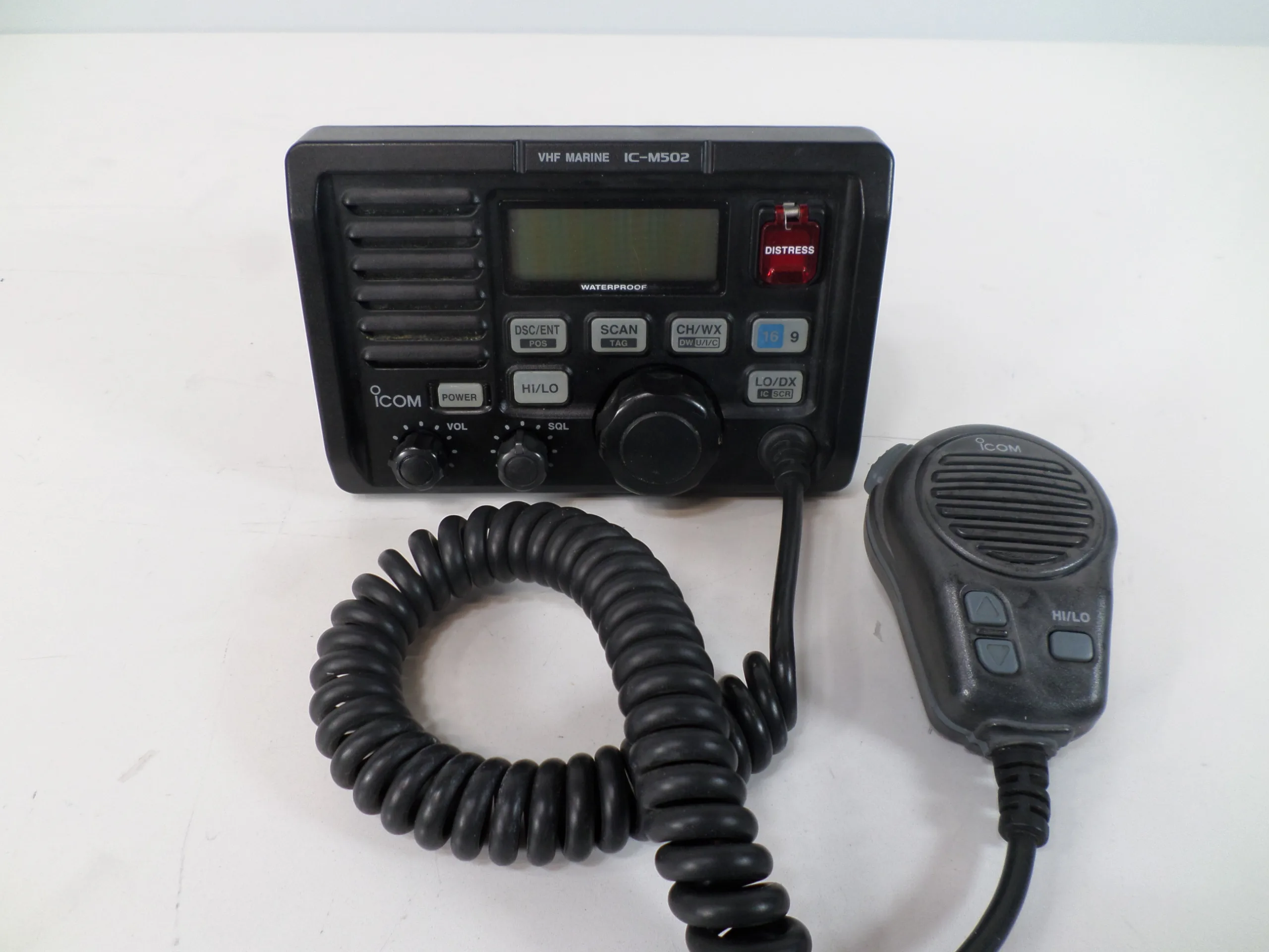 Icom IC-M502A DSC Marine VHF Radio with Attached Mic - *Tested* - Max ...