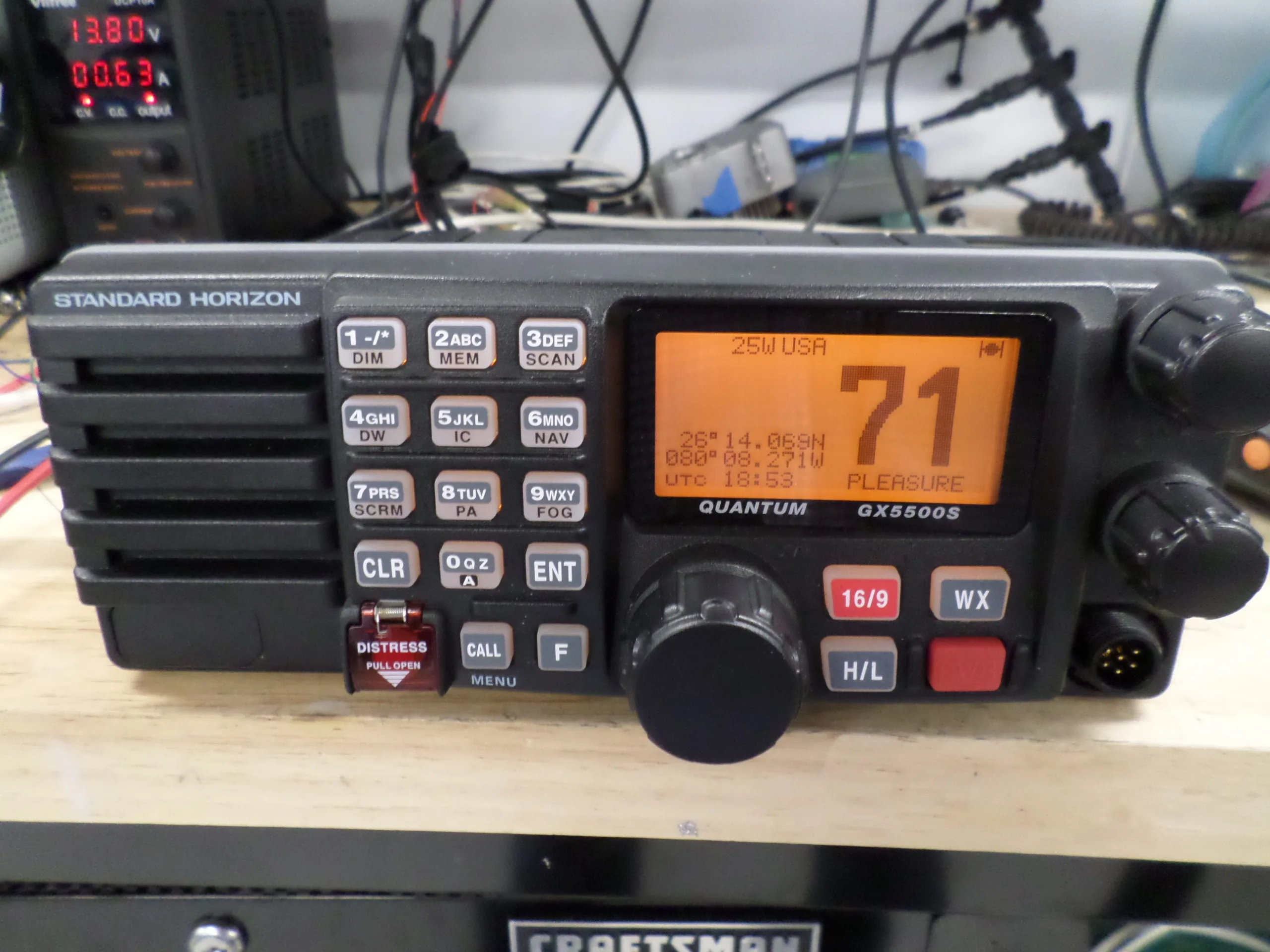 Standard Horizon Quantum GX5000S Marine DSC VHF Radio with Handset ...