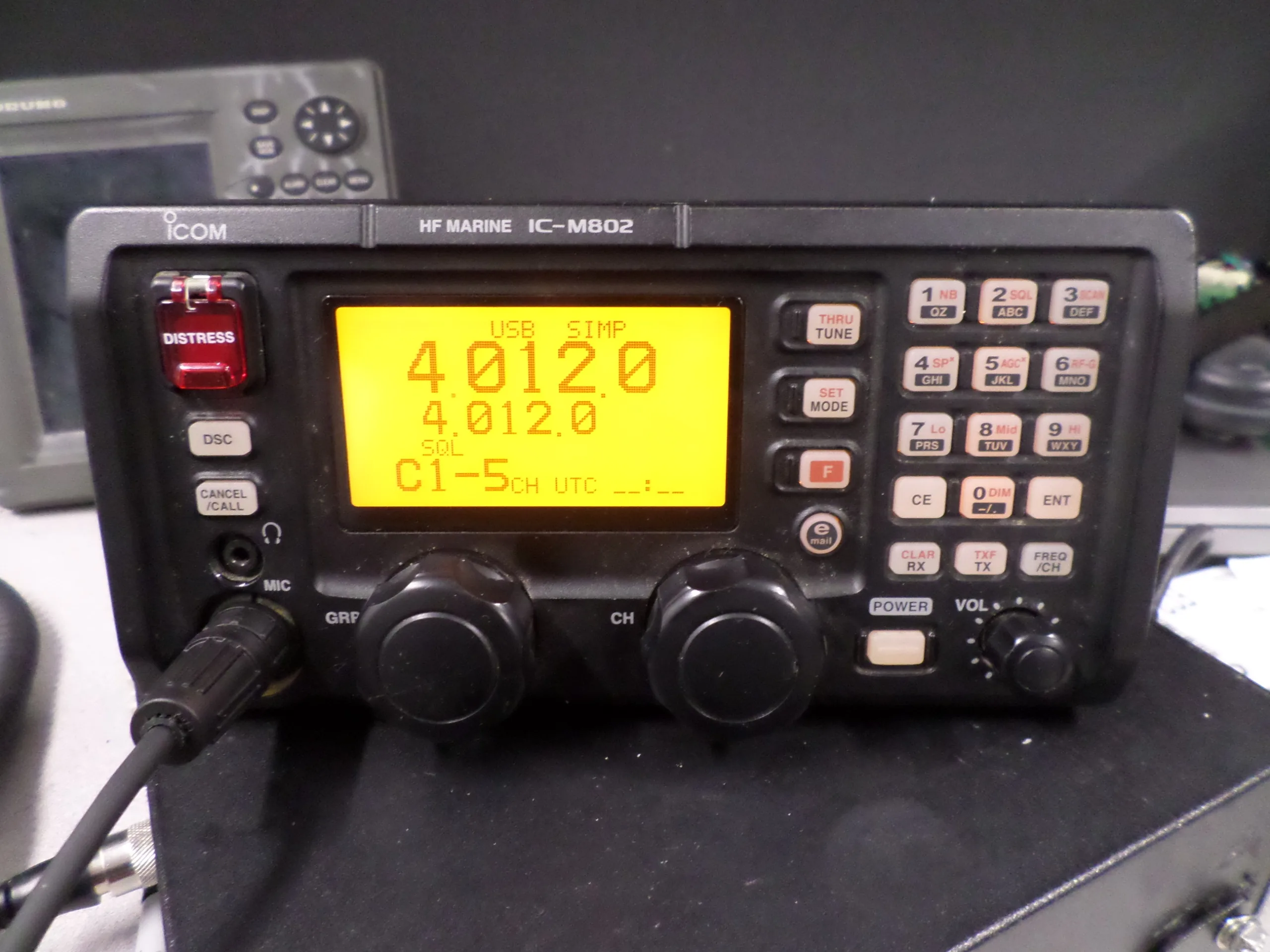 ICOM Head Unit for IC-M802 SSB Transceiver Part Number RC-25 - Tested ...