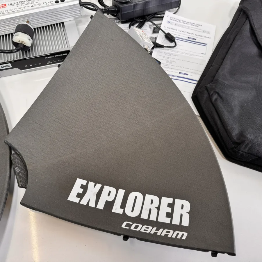 Cobham Explorer 3075 0.75m Ku-Band Manual Fly-Away Antenna System 20w ...