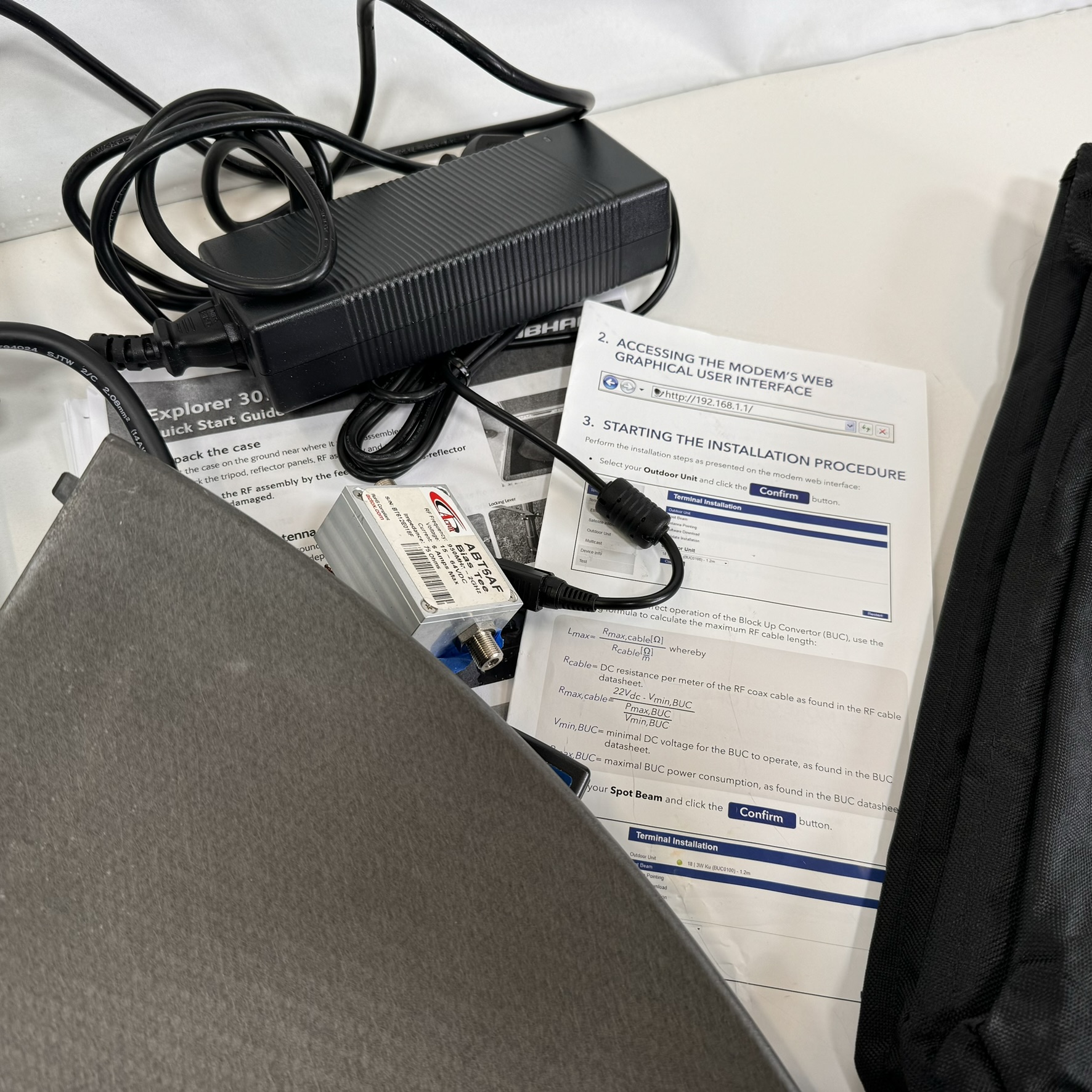 Cobham Explorer 3075 0.75m Ku-Band Manual Fly-Away Antenna System 20w ...