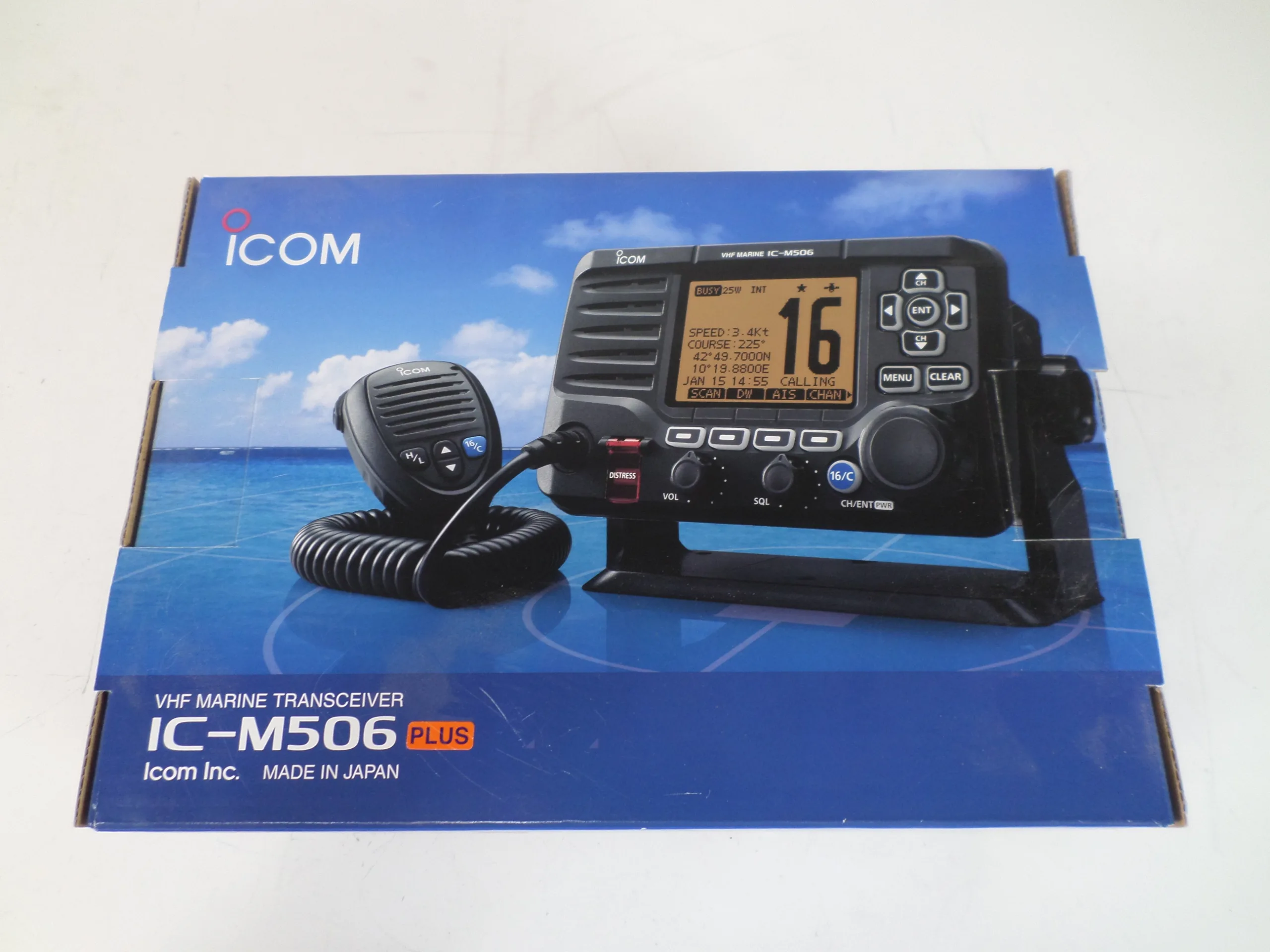 Icom IC-M506 Plus Marine VHF Radio with NMEA 2000 – New In Box - Max Marine Electronics