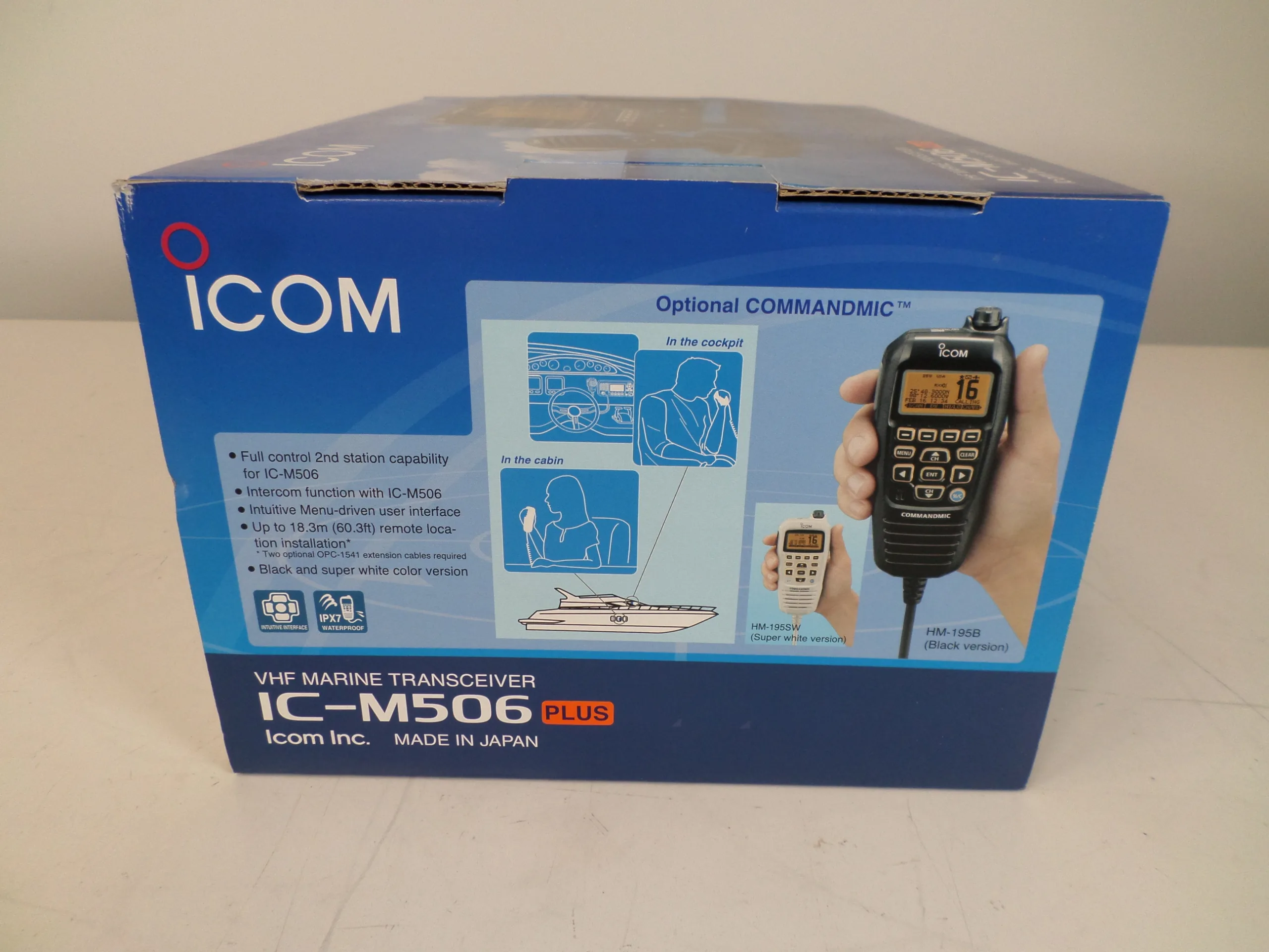 Icom IC-M506 Plus Marine VHF Radio with NMEA 2000 – New In Box - Max Marine Electronics