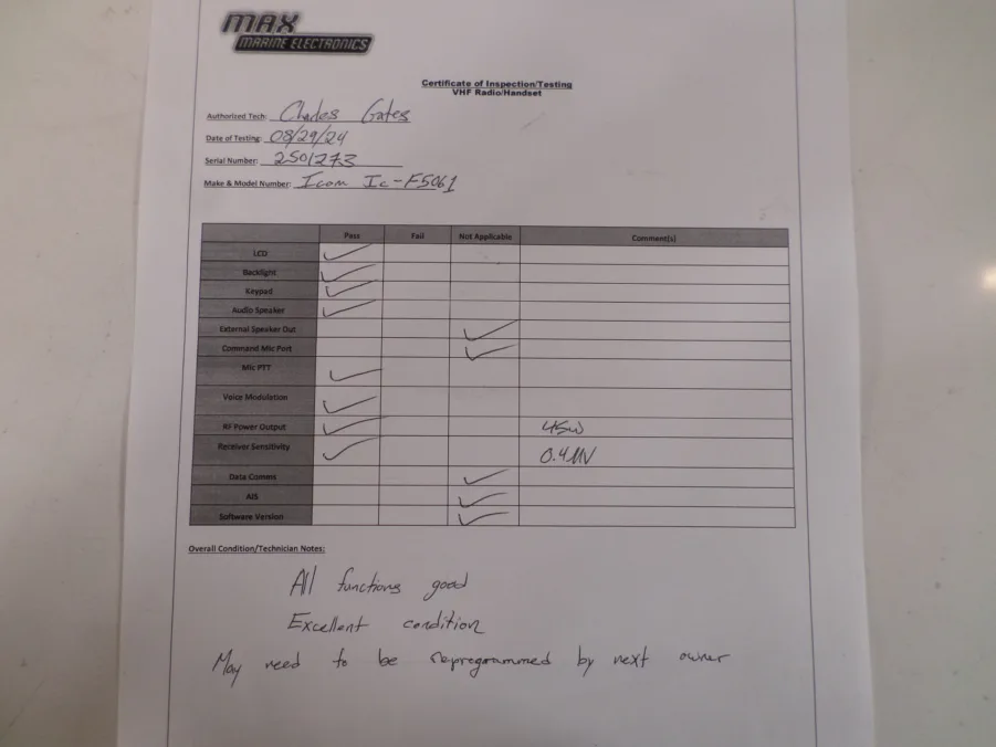 Icom IC-F5061 Land Based Mobile 50W Analog VHF Radio - Tested - Max ...