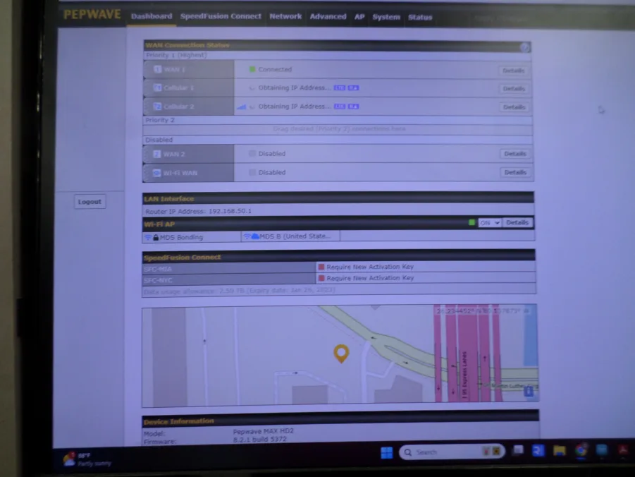 Pepwave Max HD2 LTEA Dual 4G Mobile Wiresless Router MAX-HD2-LTEA-W-T ...