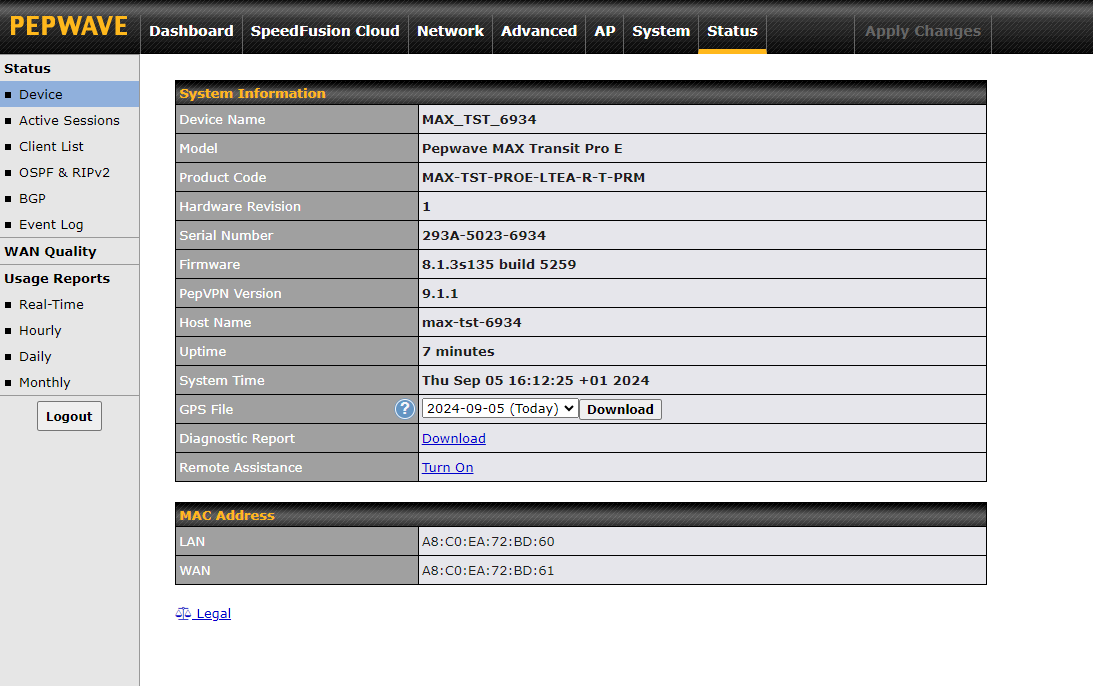 Pepwave Max Transit Pro E 4G Mobile Marine Cellular Router MAX-TST-PROE ...