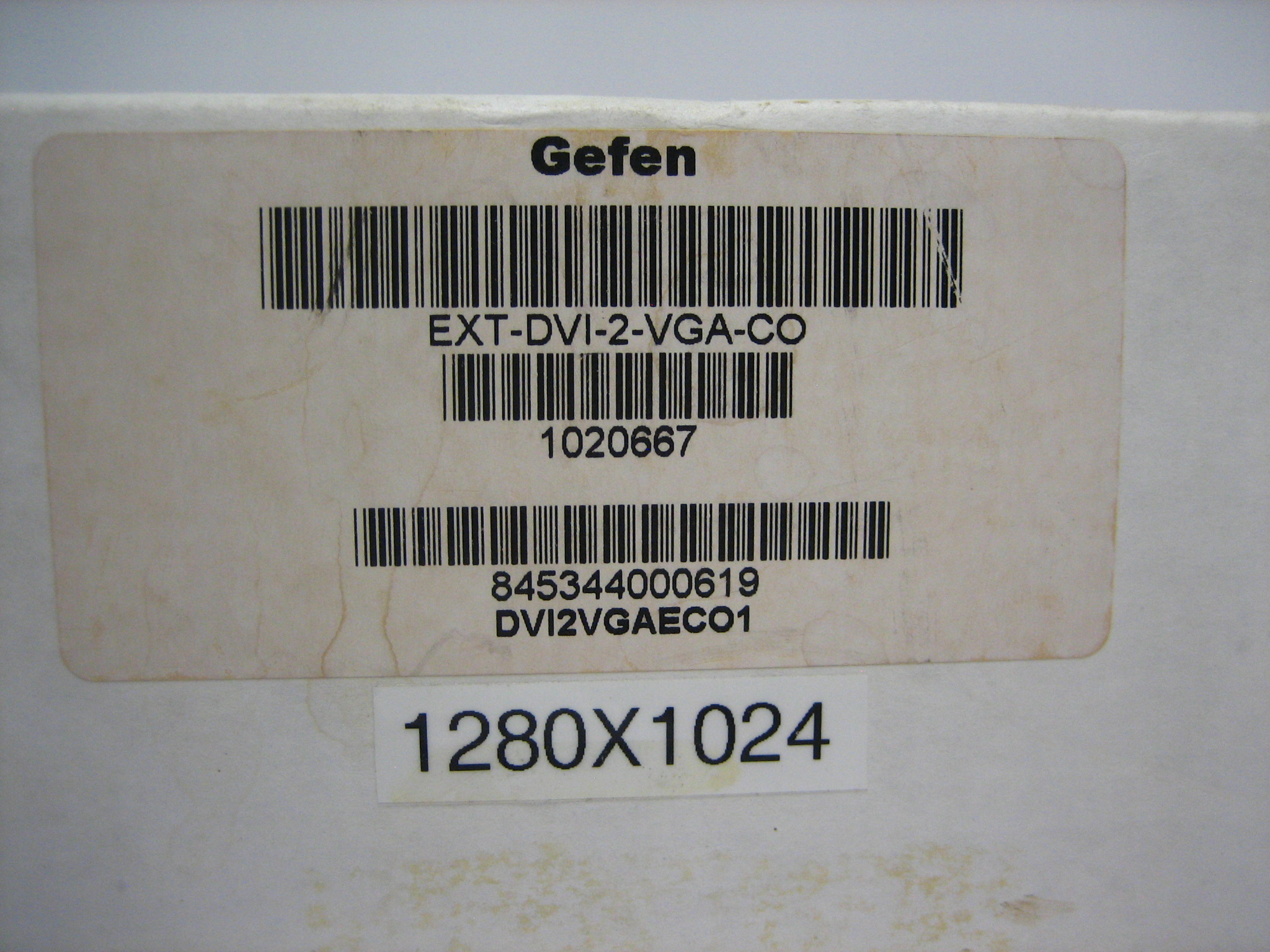 Gefen DVI to VGA Converter Conversion *NEW OPEN BOX* EXT-DVI-2-VGA-CO ...