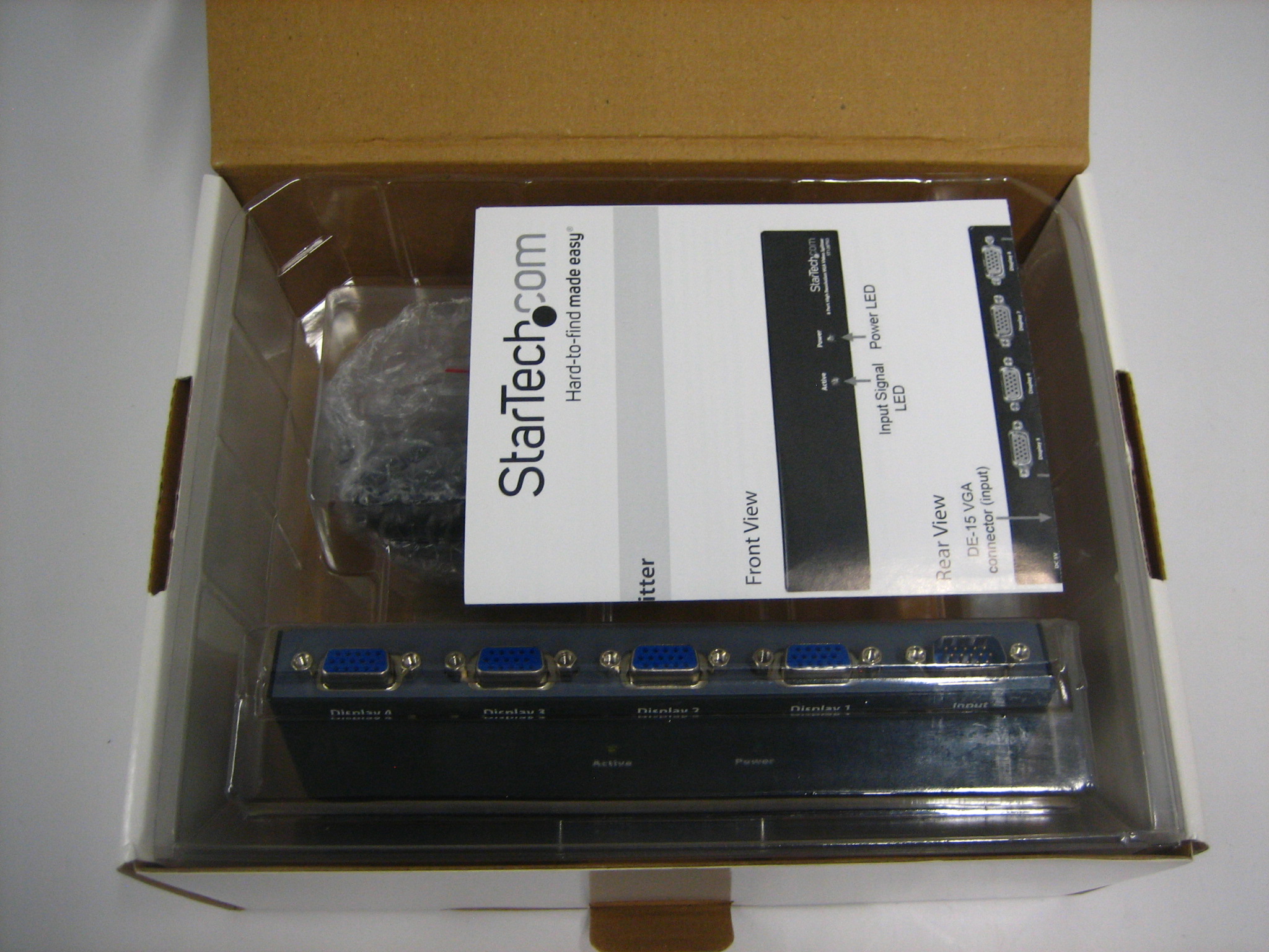 Startech ST124PRO 4 Port High Resolution VGA Video Splitter NEW ...