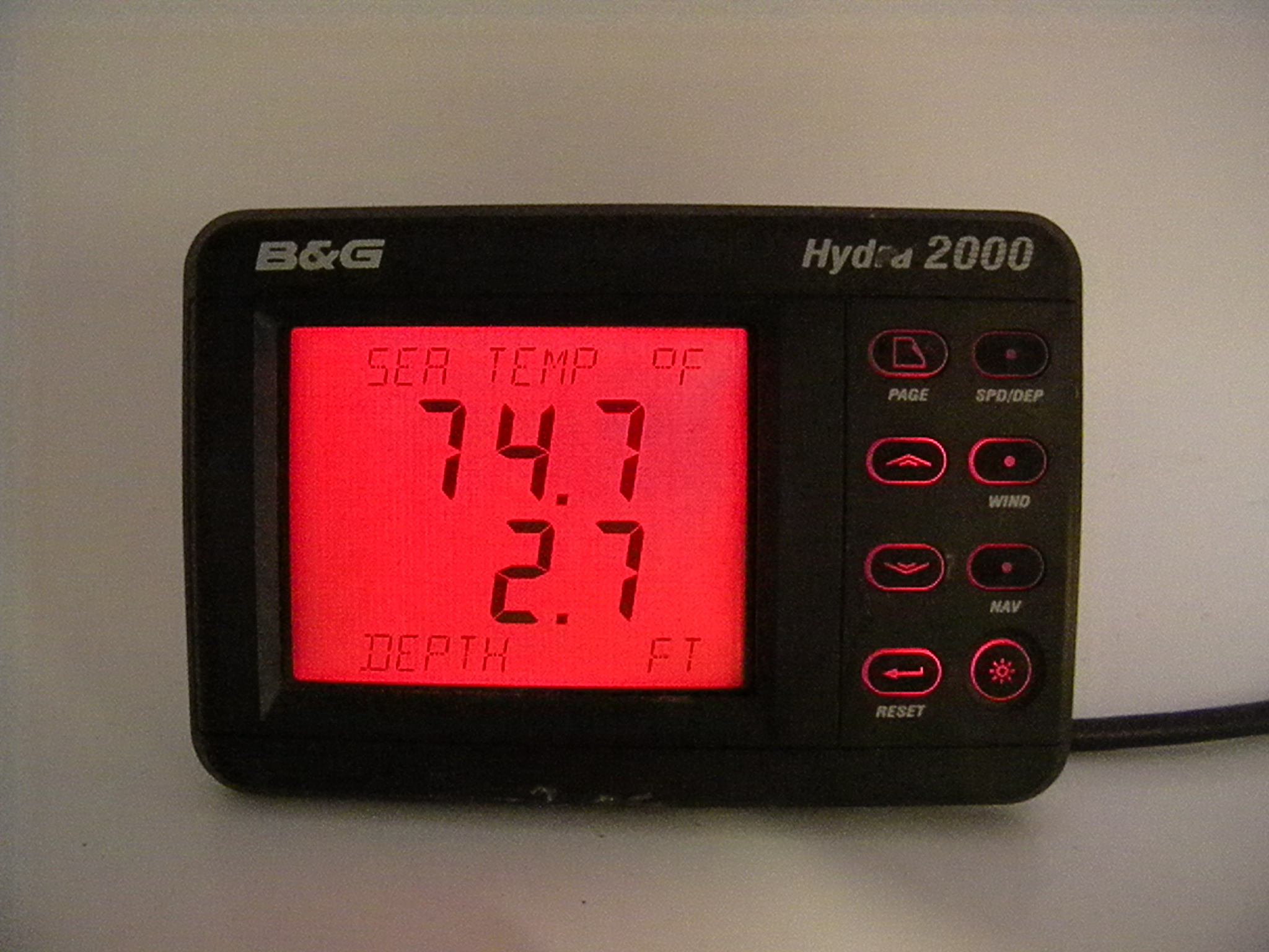 B&G Hydra H2000 Non-NMEA 8-Button Full Function Display w/10ft Cable ...