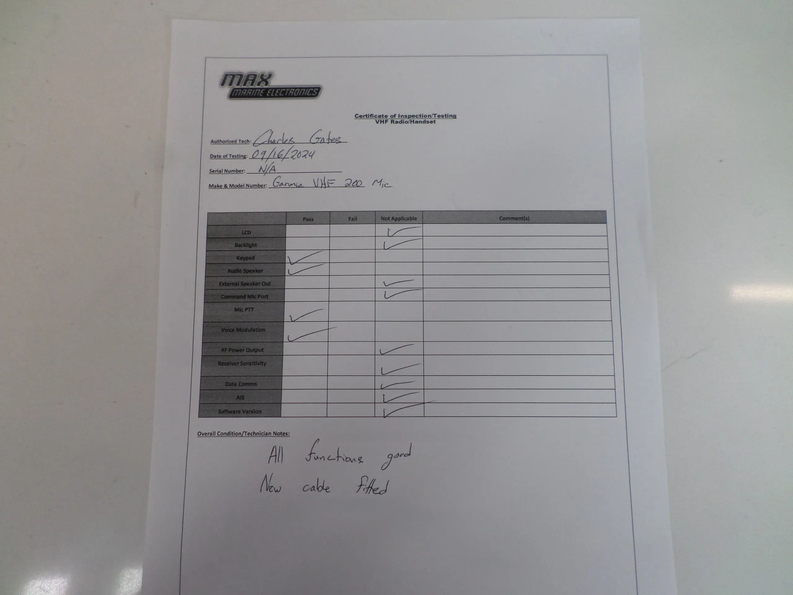 Garmin Hand Mic For VHF 200 Marine Radio - *New Cable* - Max Marine ...