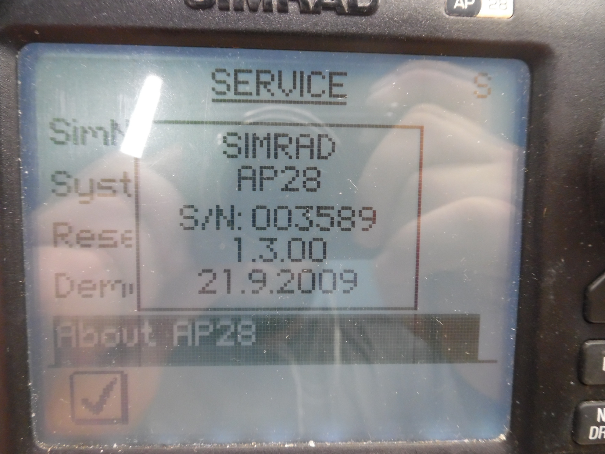 Simrad AP28 Autopilot Control Head 22096622 Tested - Max Marine Electronics