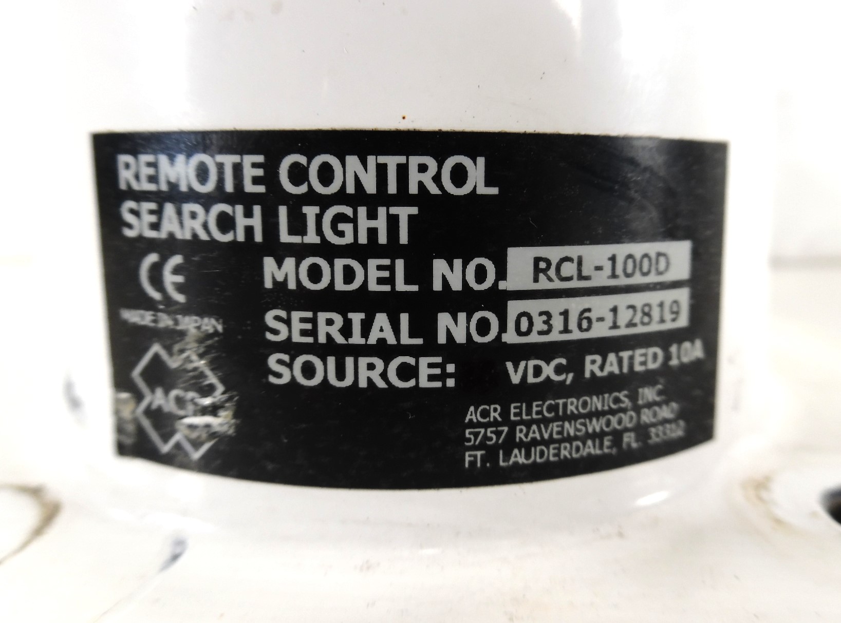 ACR RCL-100D Remote Control Search Light + Point Pad 24v (TESTED GOOD ...