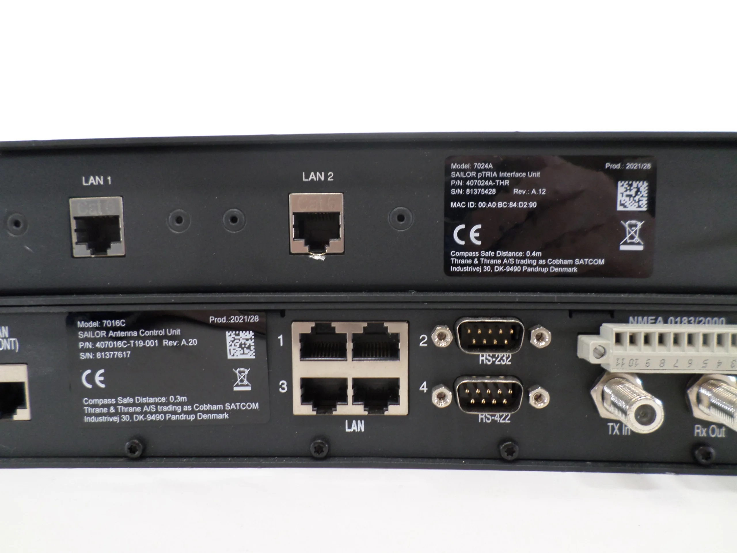 Cobham Sailor 600 ViaSat Ka ACU 7016C and 7024A pTRIA Interface Unit ...