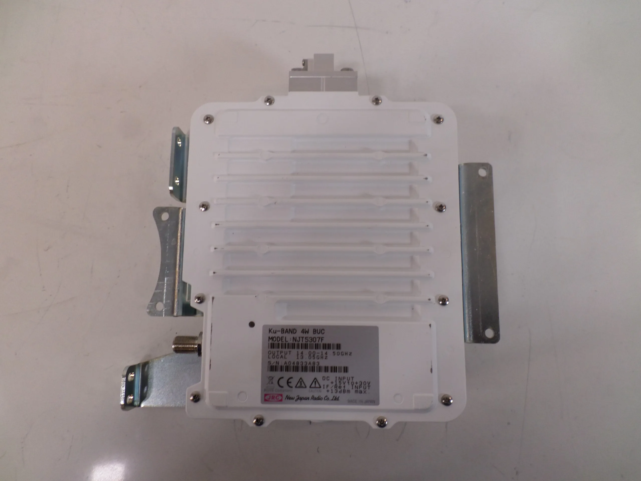Japan Radio Co 4W Ku Band BUC NJT5307F from KVH V7-HTS VSAT System ...