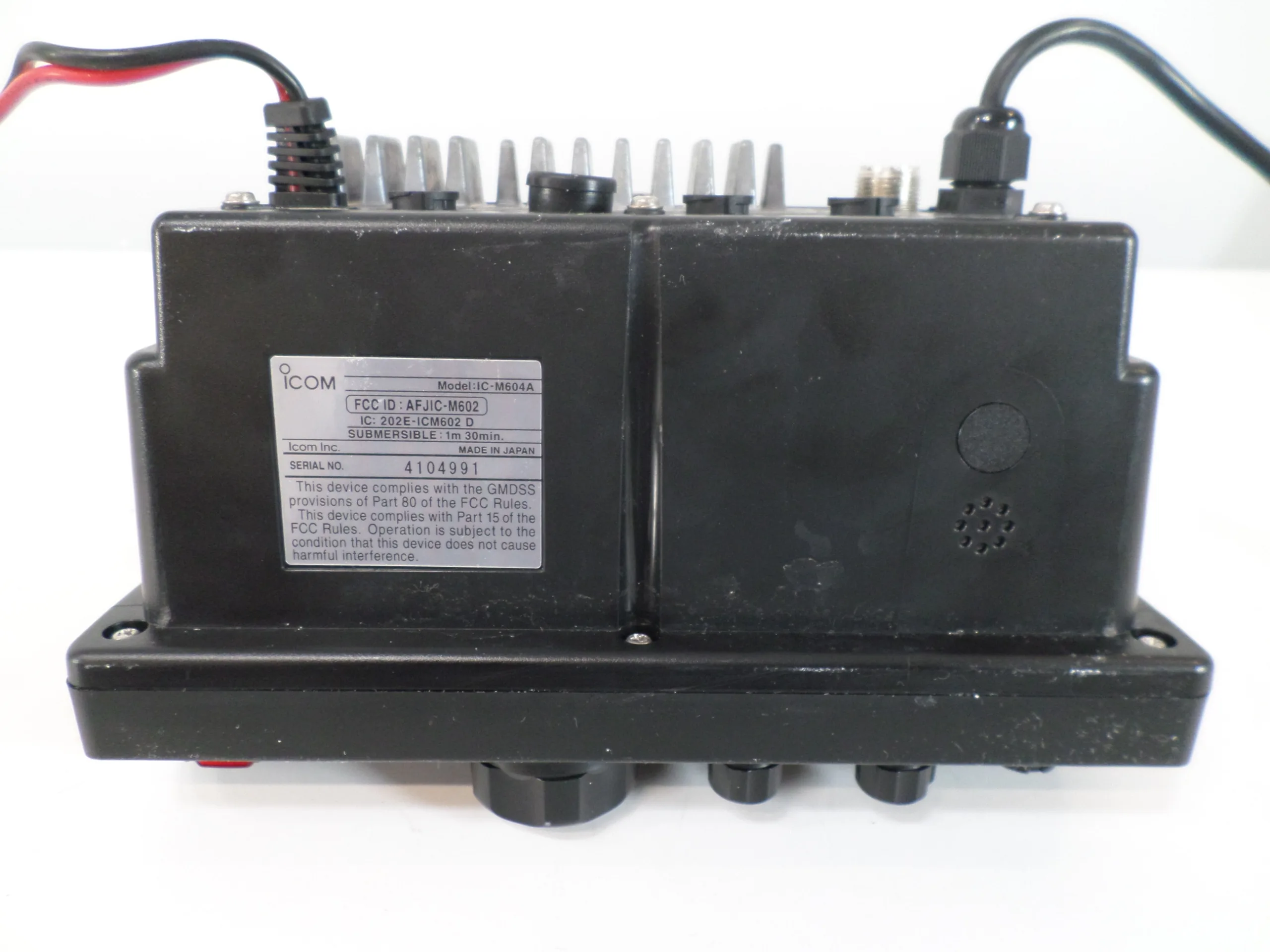 Icom IC-M604 Marine VHF Radio with Detachable HM-126 Mic ...
