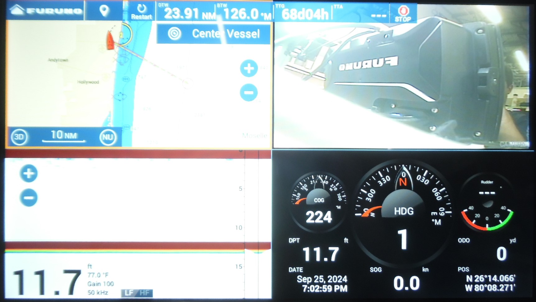 Furuno - TZT16F - NavNet TZtouch3 Chart Plotter/Fish Finder - Tested ...