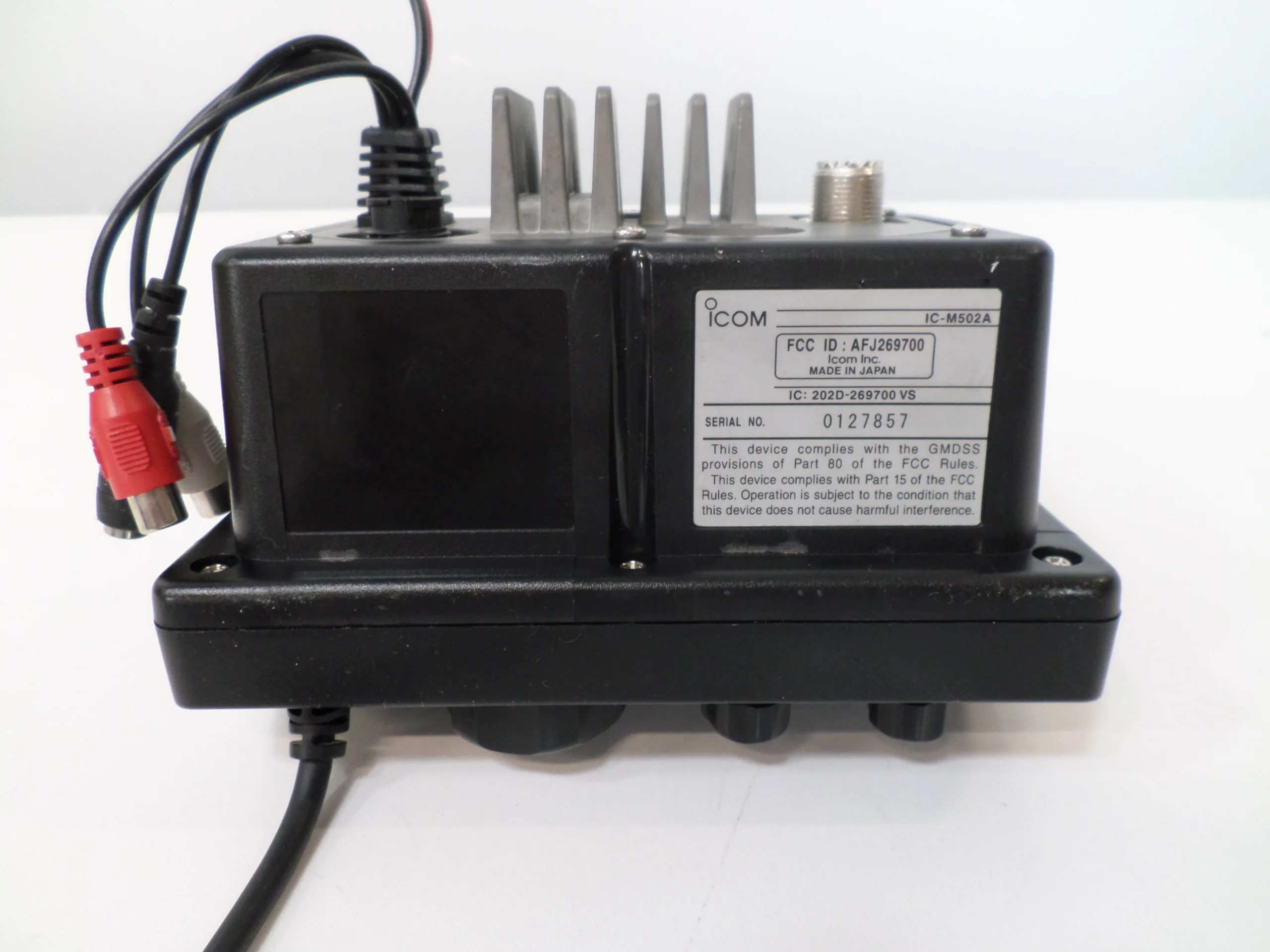 Icom IC-M502A Marine DSC VHF Radio with Attached Mic - *Tested* - Max ...