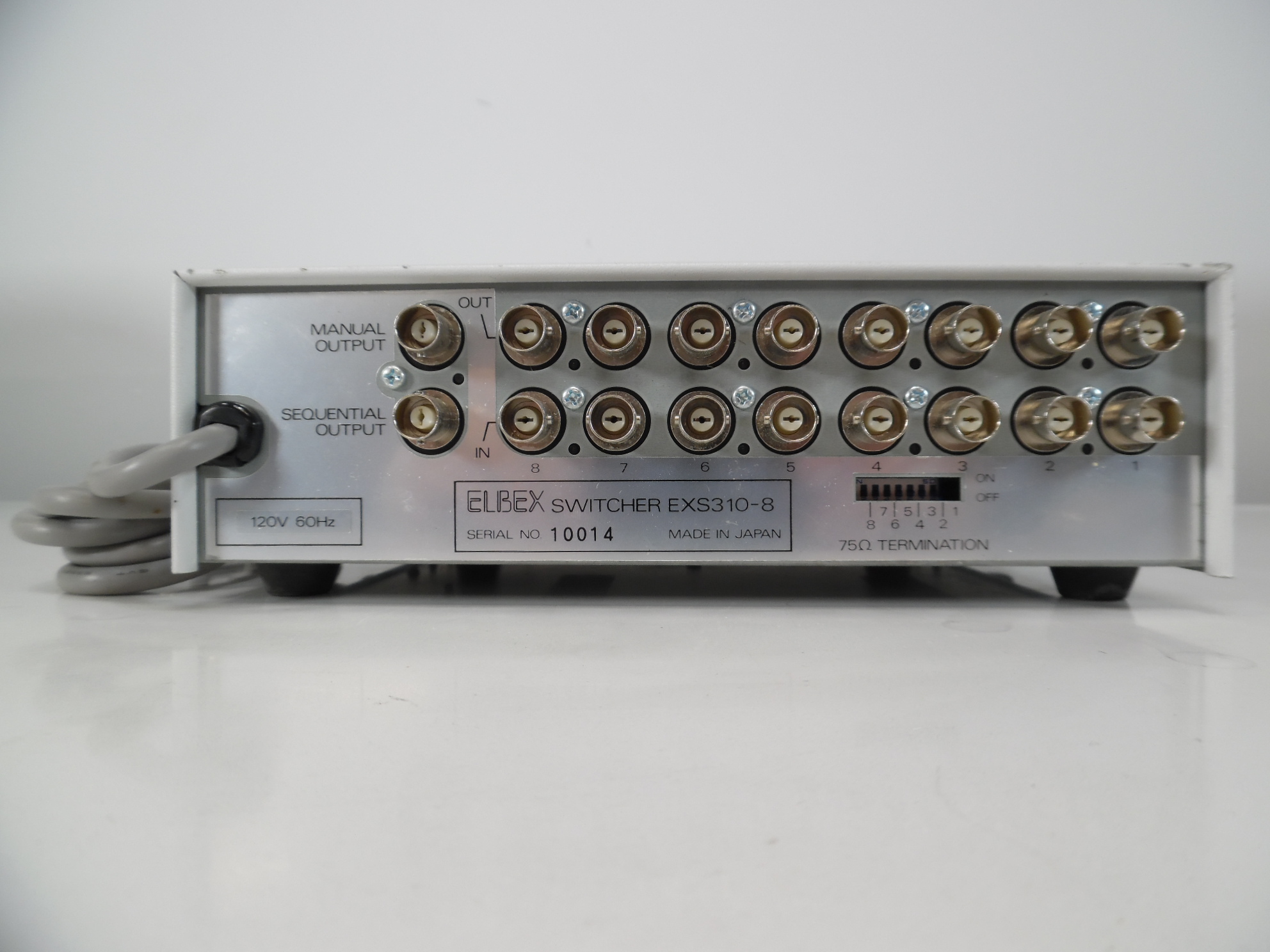 Elbex EXS310-8 Switcher- 8 Channel CCTV Switcher- 75 Ohm- Tested - Max ...