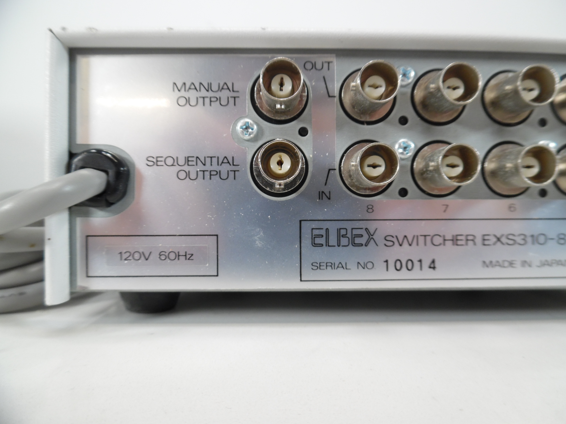 Elbex EXS310-8 Switcher- 8 Channel CCTV Switcher- 75 Ohm- Tested - Max ...