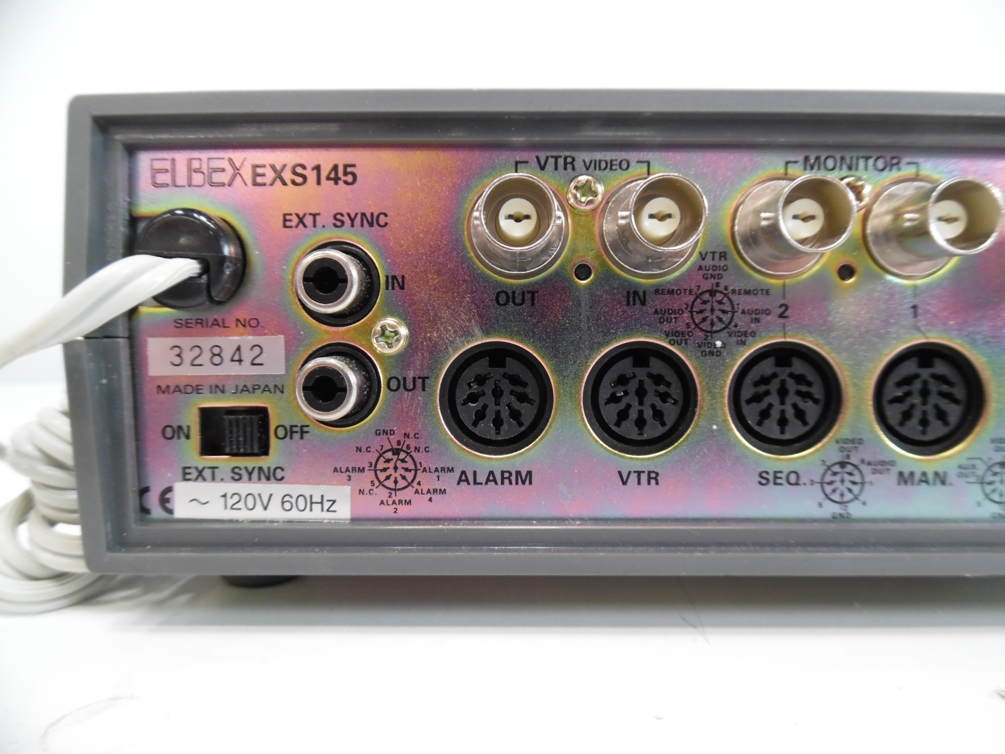 Elbex EXS145 4 Channel CCTV Switcher Video Control Telemetry ...