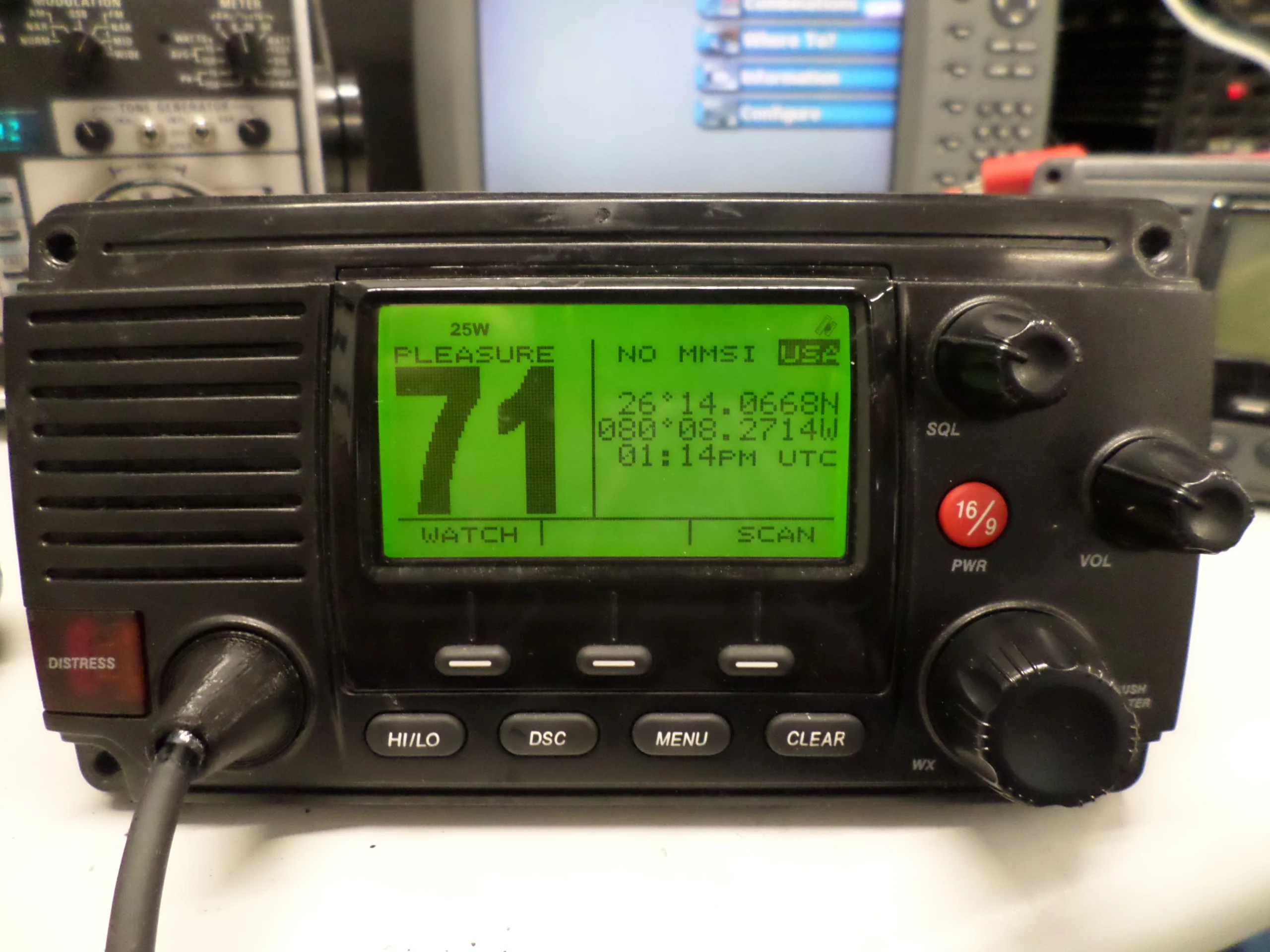 Garmin VHF 100 Marine DSC Radio -Tested- *With New Cable* - Max Marine ...