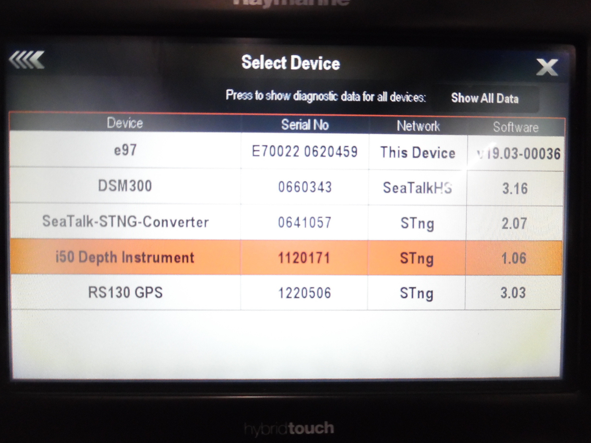 Raymarine i50 Depth Instrument Display w/ Sun Cover – E70059 – 90 Day Warranty!! - Max Marine ...