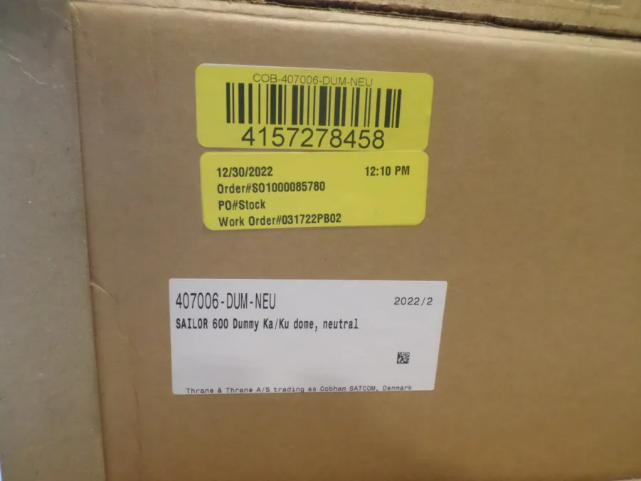 Cobham Sailor 600 VSAT Empty Dummy Dome for 65cm Satellite Tracking ...