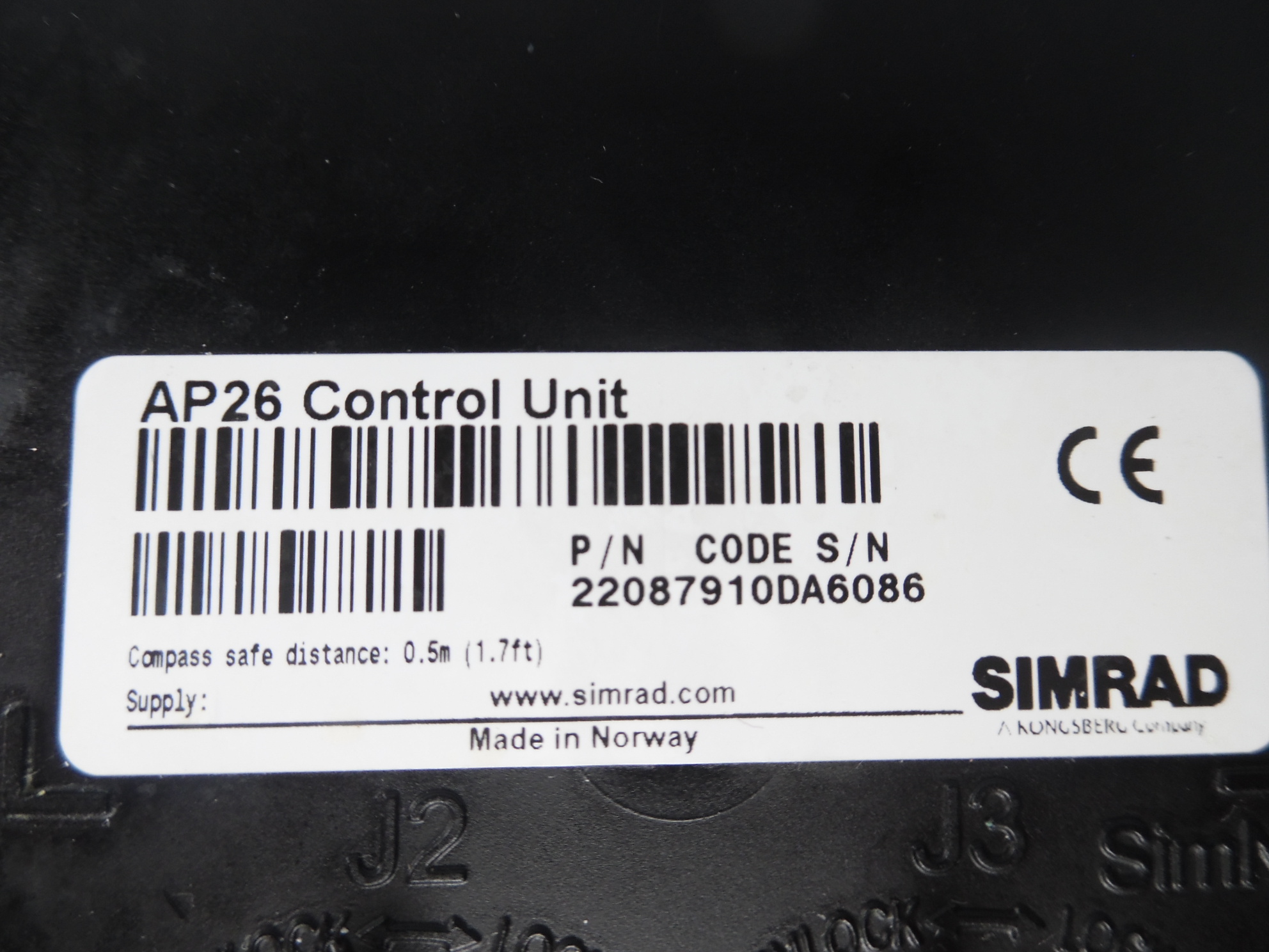 Simrad AP26 Autopilot Control Head 22087910 - Max Marine Electronics