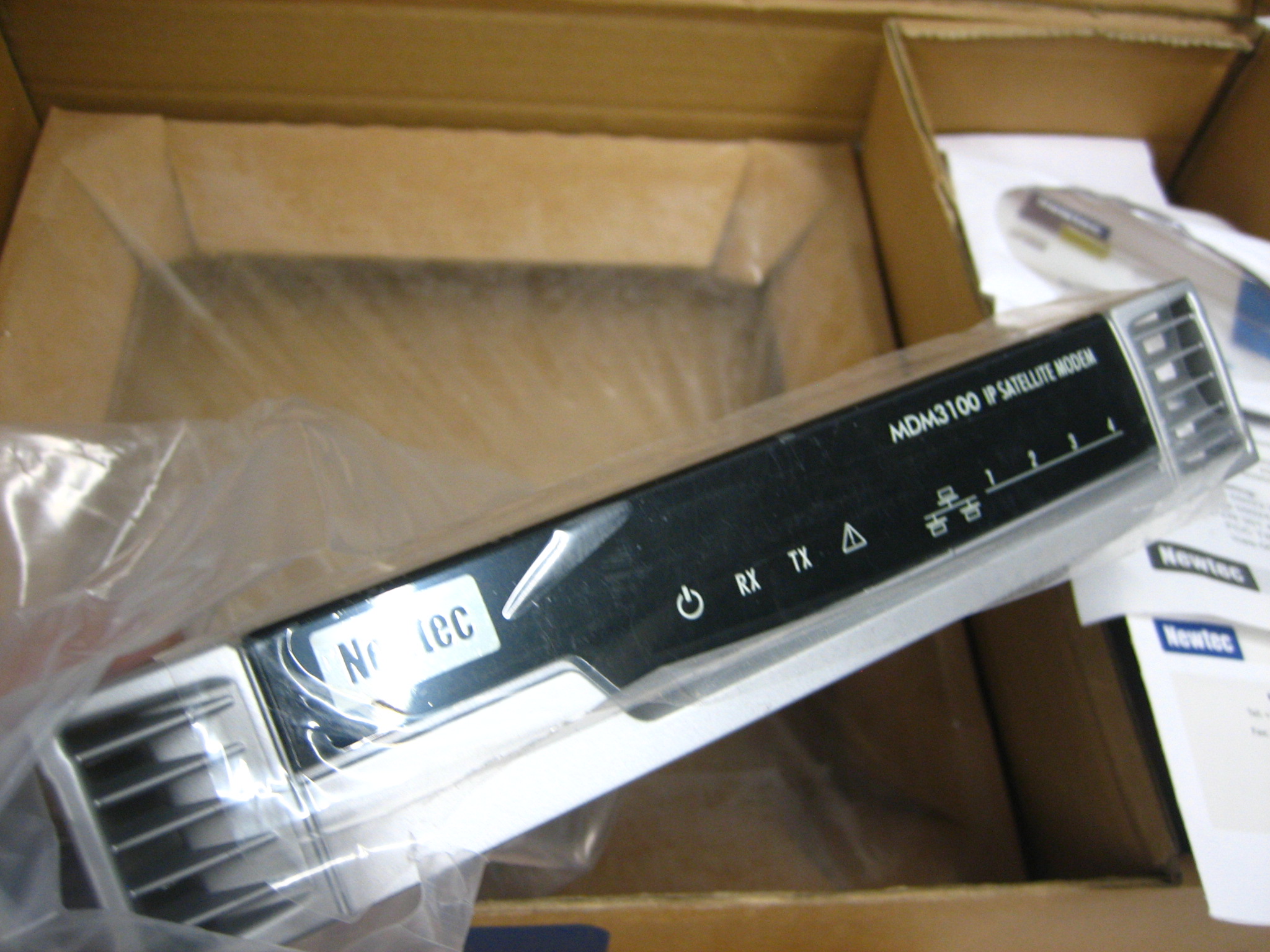 Newtec MDM-3100-A IP Satellite Modem - *NEW IN BOX, COMPLETE* - Max ...