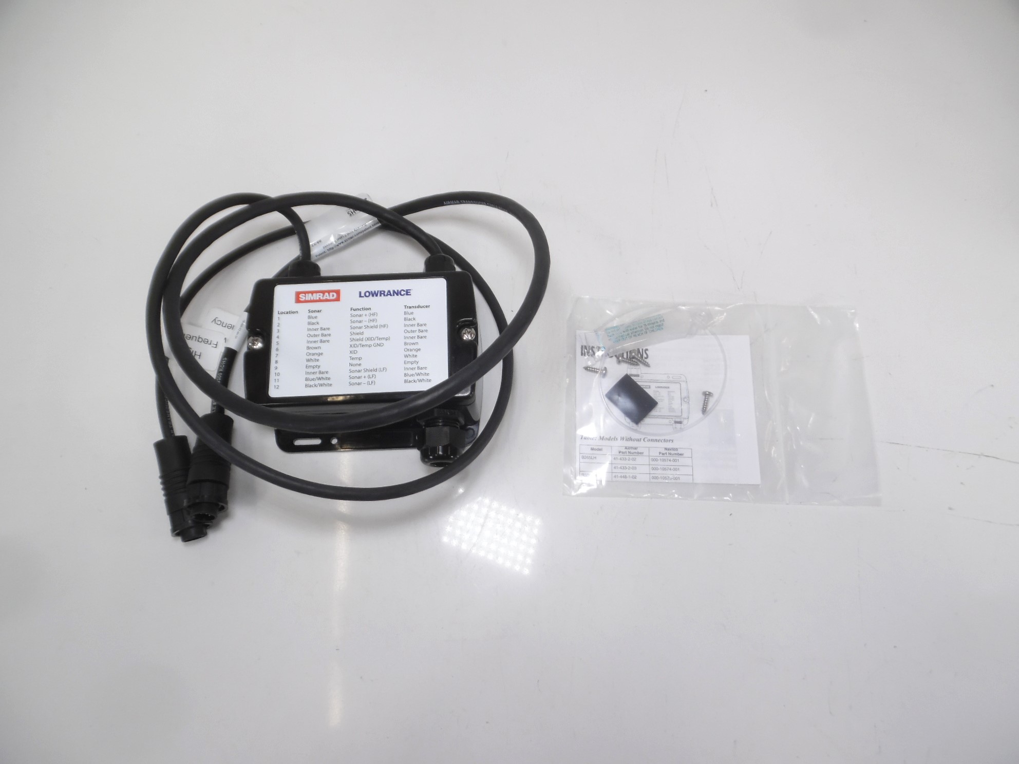Simrad/Lowrance/Airmar 000-13262-001 XSONIC Pigtail Wiring Block ...