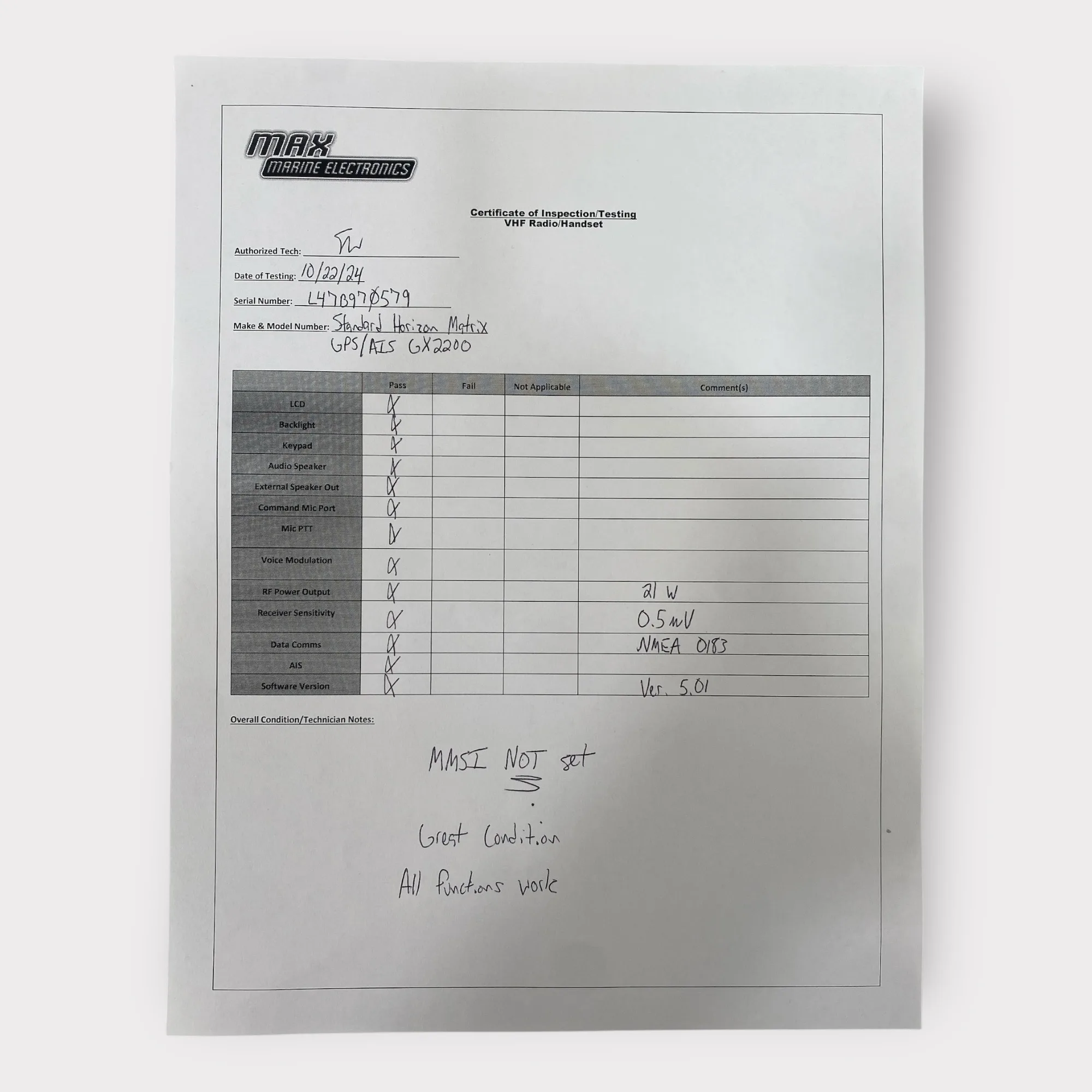 Standard Horizon Matrix AIS/GPS GX2200 Marine DSC VHF Radio - Fully ...