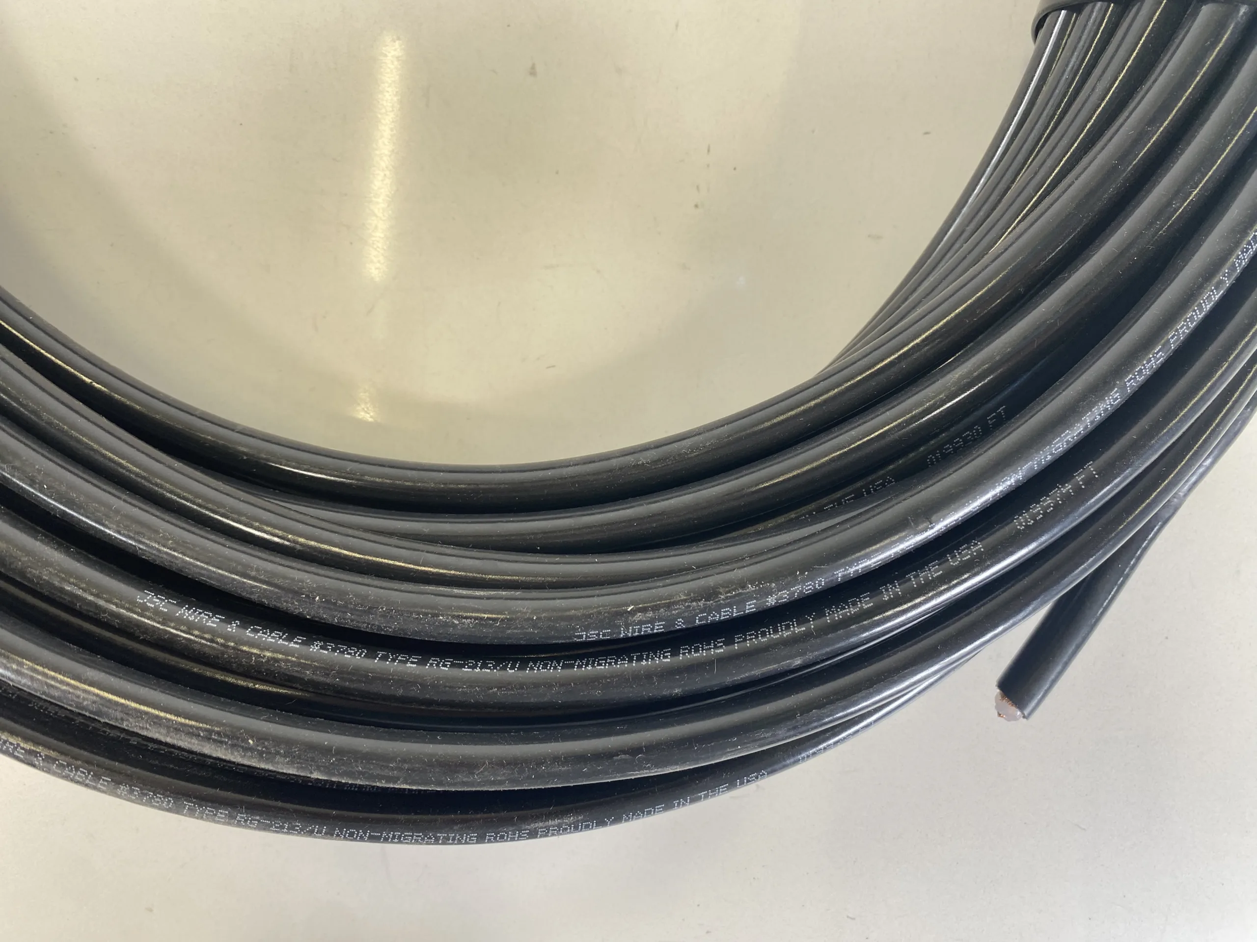 JSC Wire 110 ft RG213/U Coax Cable for Ham/CB Radio - Max Marine ...