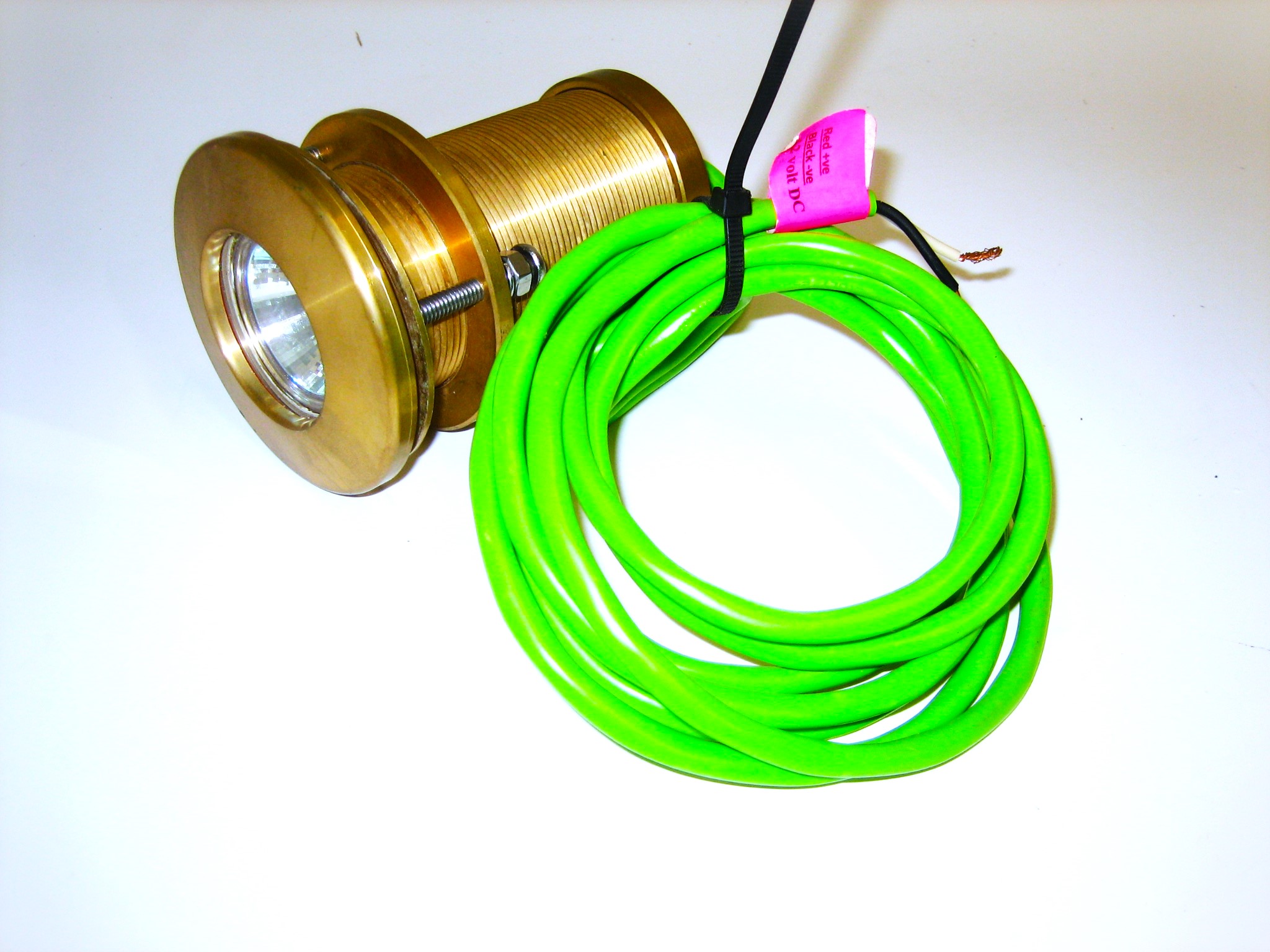 Marine Boat Thru-Hull Bronze Underwater Light - Halogen 75w 12vdc - NEW ...