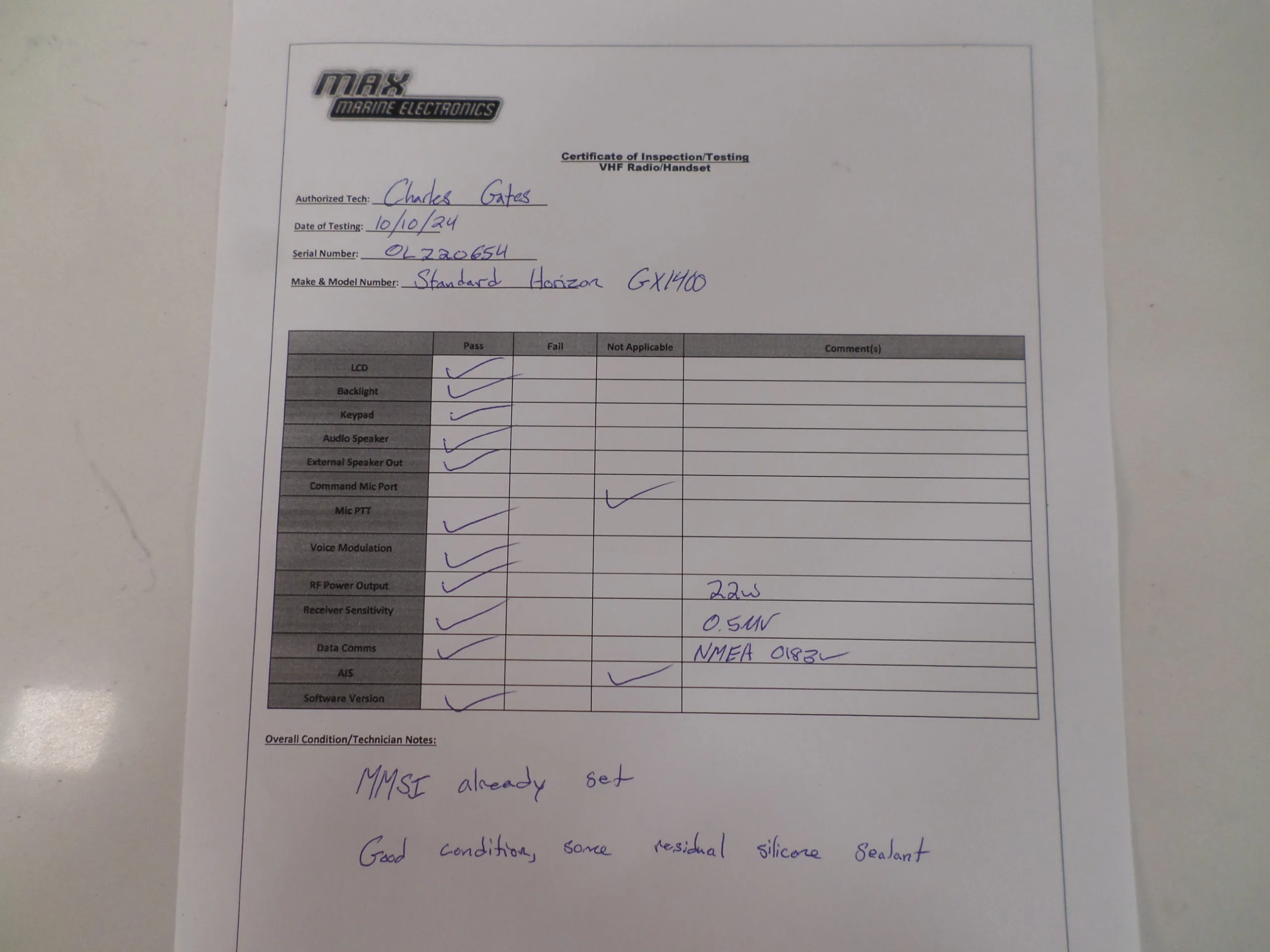 Standard Horizon Eclipse GX1400 Compact Marine VHF Radio - Tested - Max ...