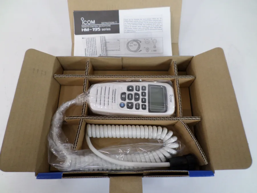 Icom Commandmic HM-195GW (White Version) Second Station Handset - New ...