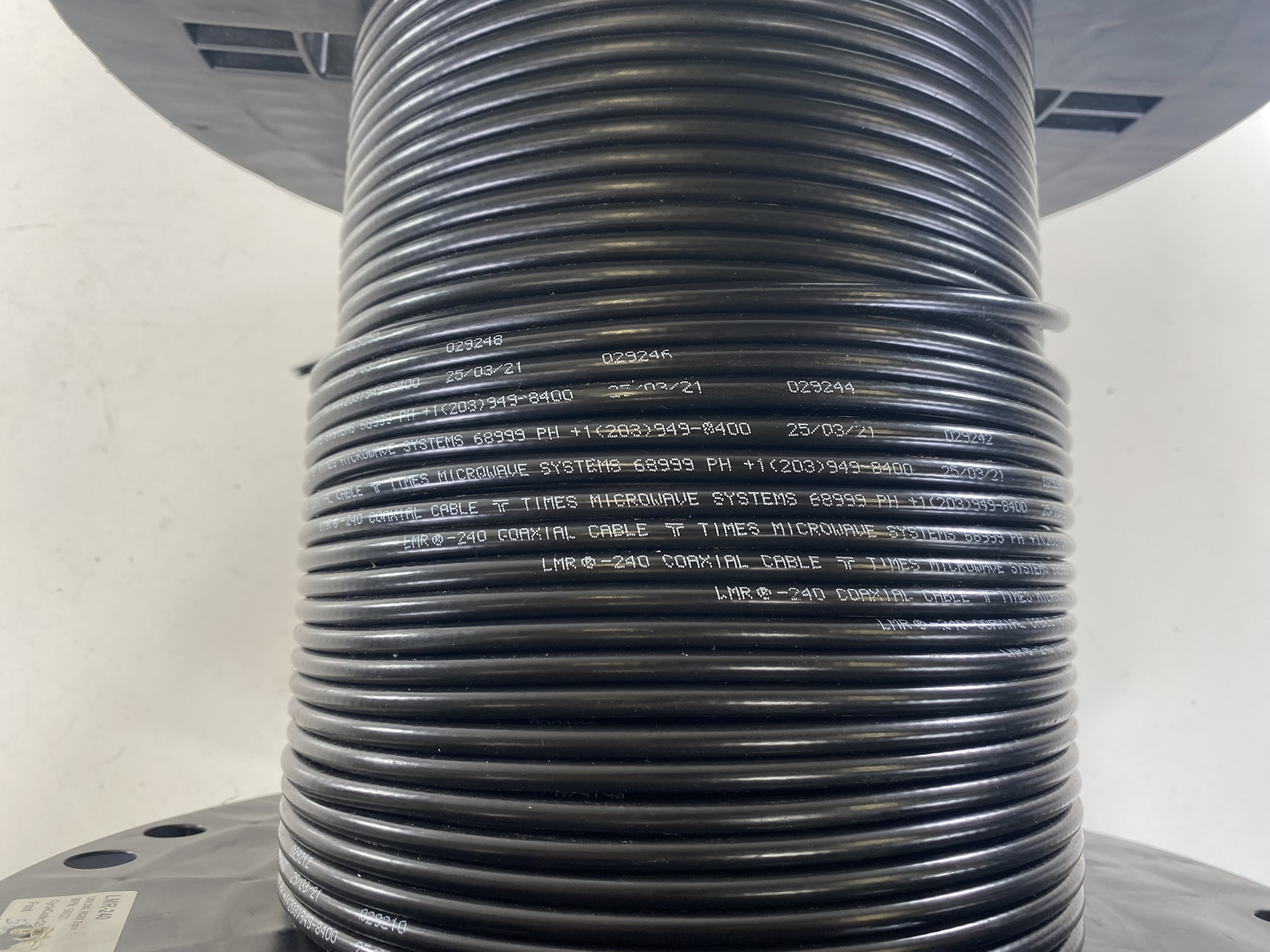 Times Microwave Systems LMR-240 324ft Spooled - Bulk Coax Cable - Max ...