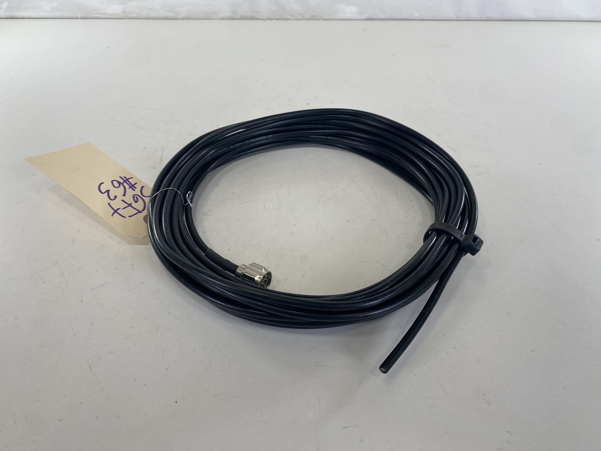 Suhner Switzerland RG223 Coaxial Cable 36ft w/ Male N-Connector + Bare ...