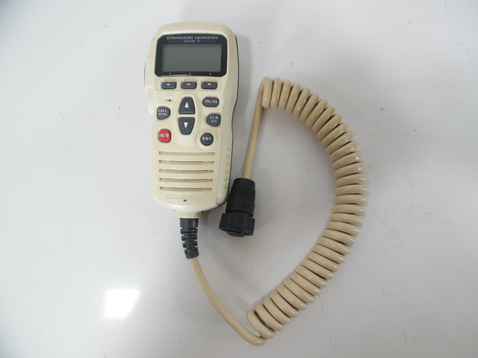 Standard Horizon RAM3 CMP30 Second Station White Handset - Tested - Max ...