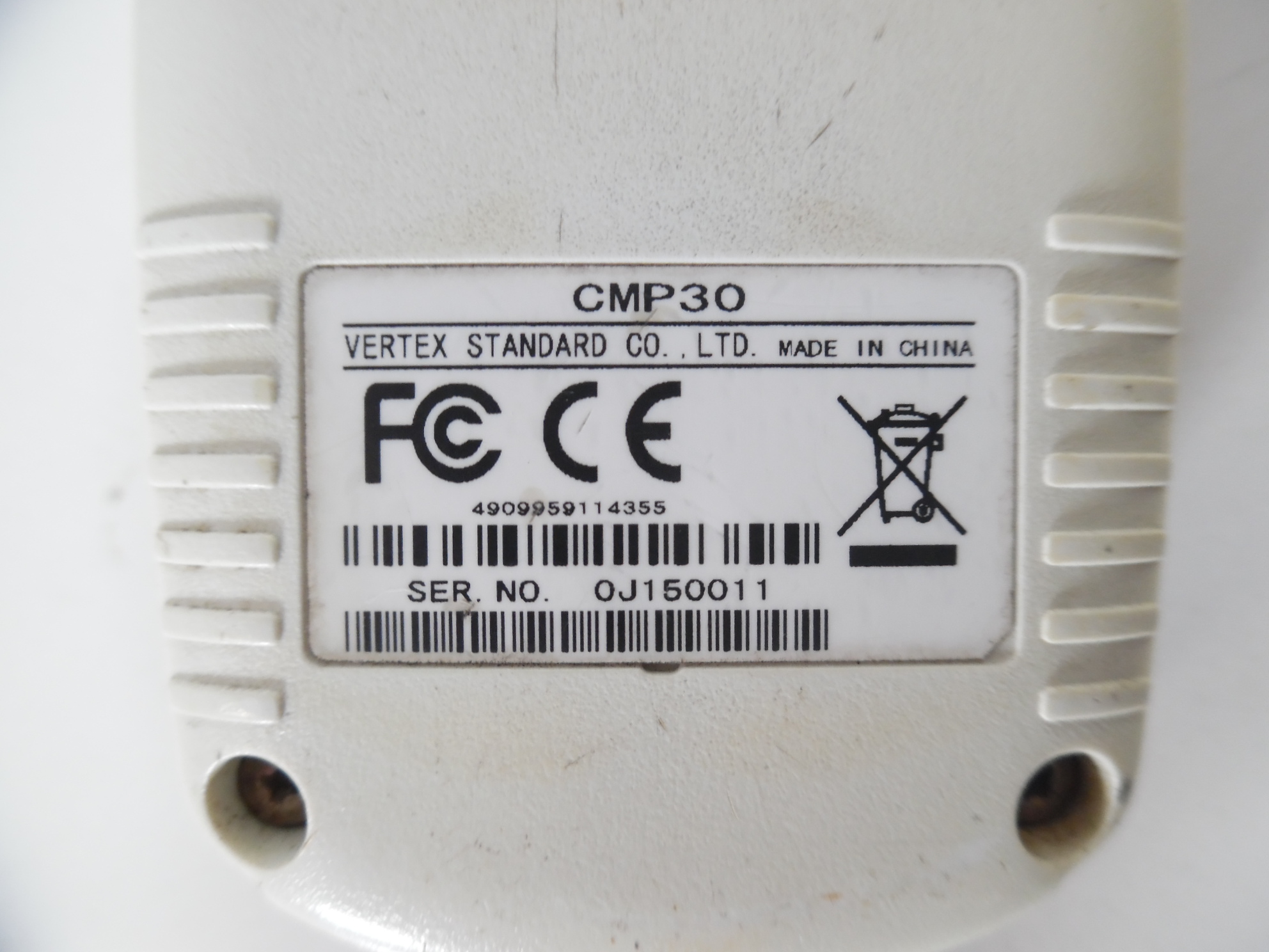 Standard Horizon RAM3 CMP30 Second Station White Handset - Tested - Max ...