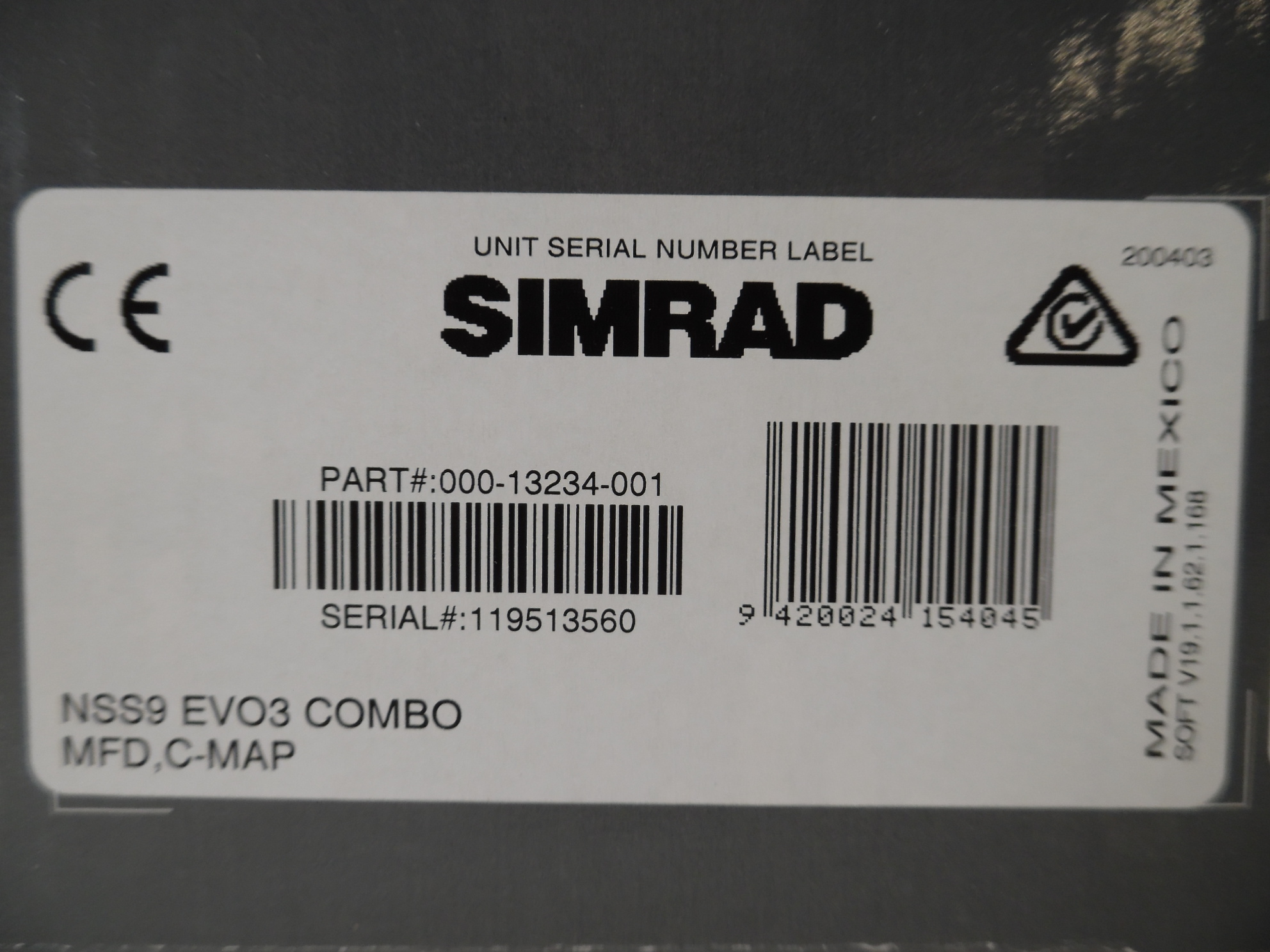 Simrad NSS9 Evo3 9" Touchscreen MFD Chartplotter (Tested Good) 90-Day ...