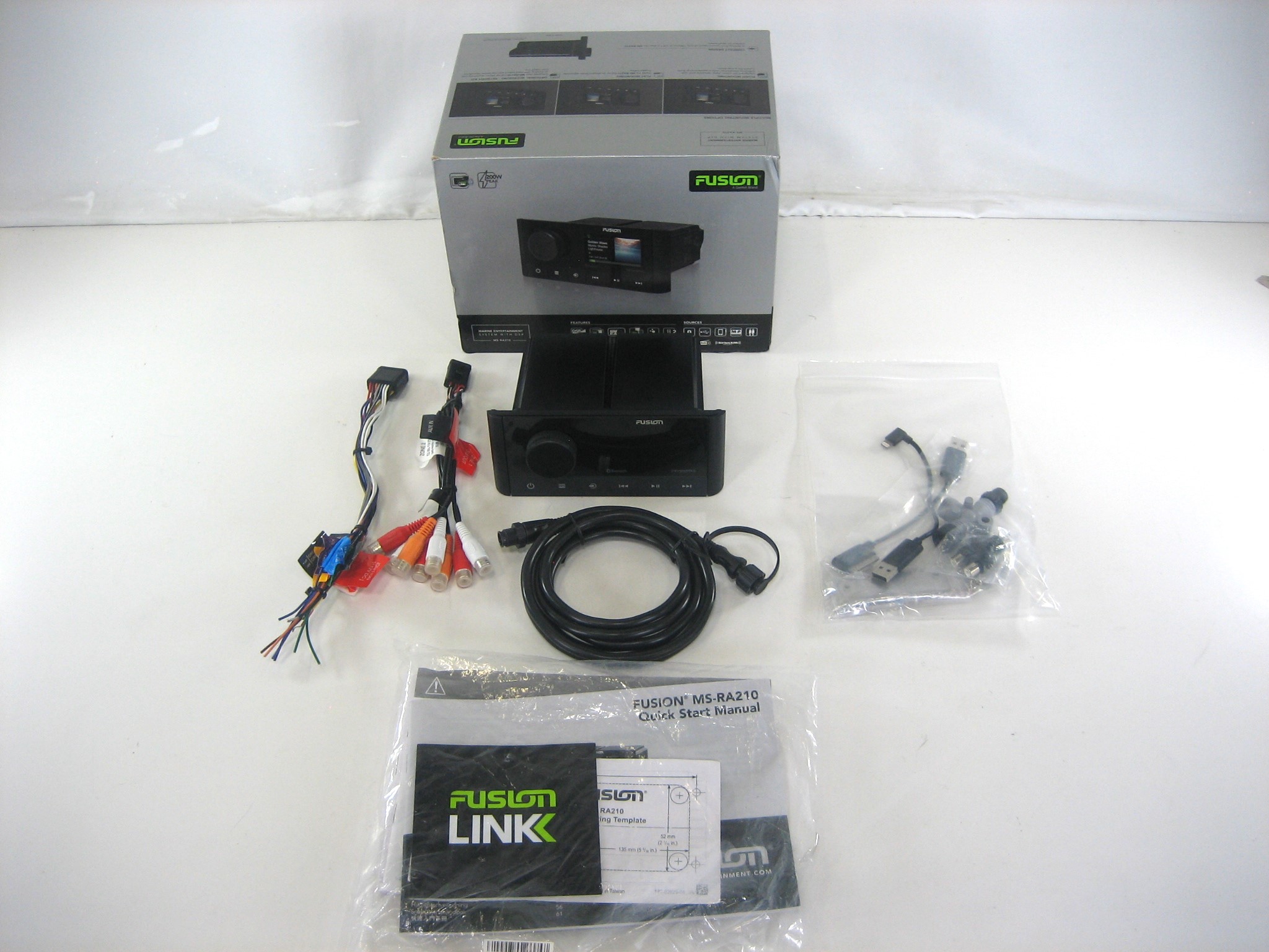 FUSION MS-RA210 Marine Stereo Head Unit w/ DSP - Fully Tested - Free ...