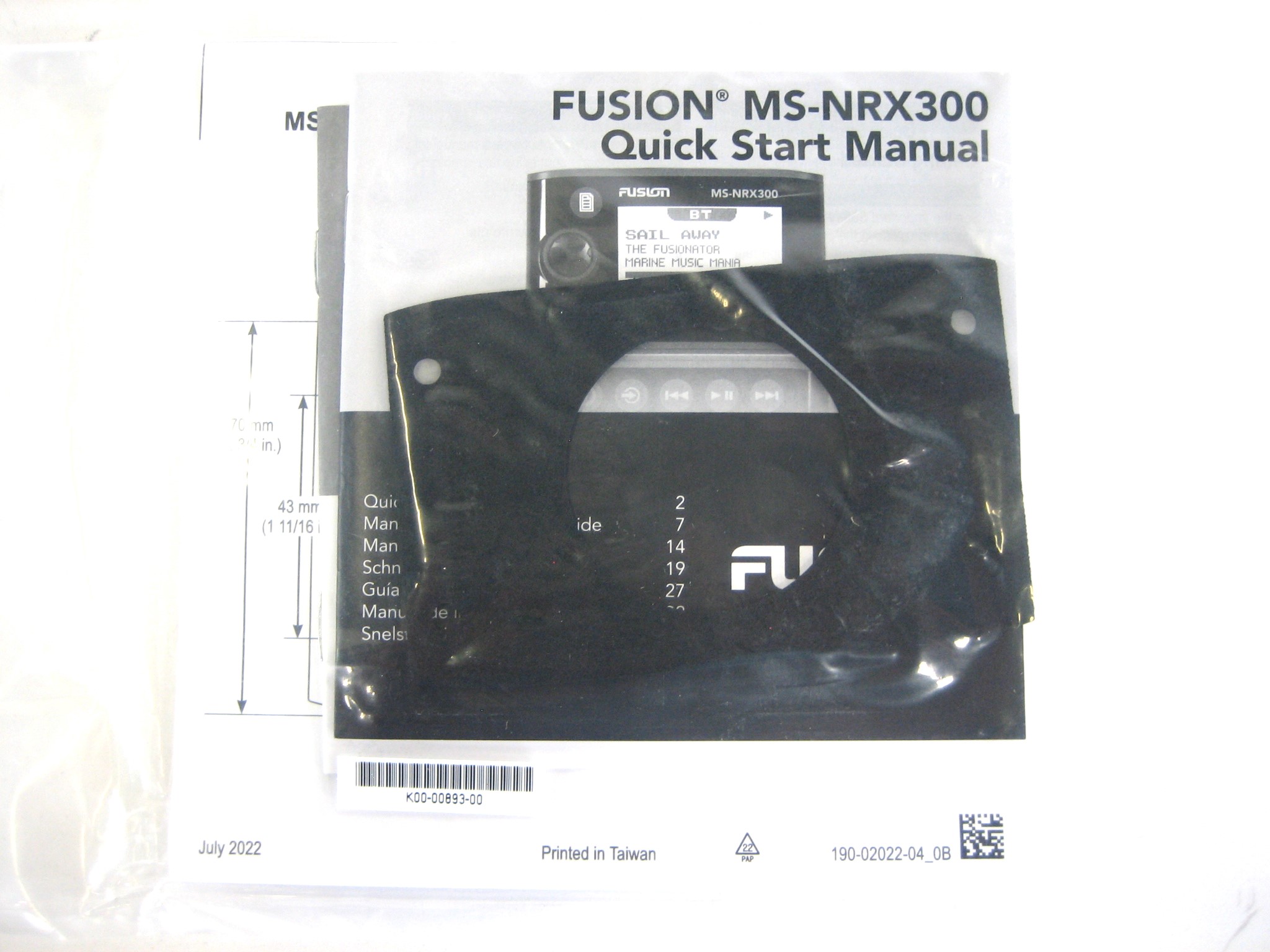 Fusion MS-NRX300 Wired Marine Remote & NMEA 2000 Repeater - Fully ...