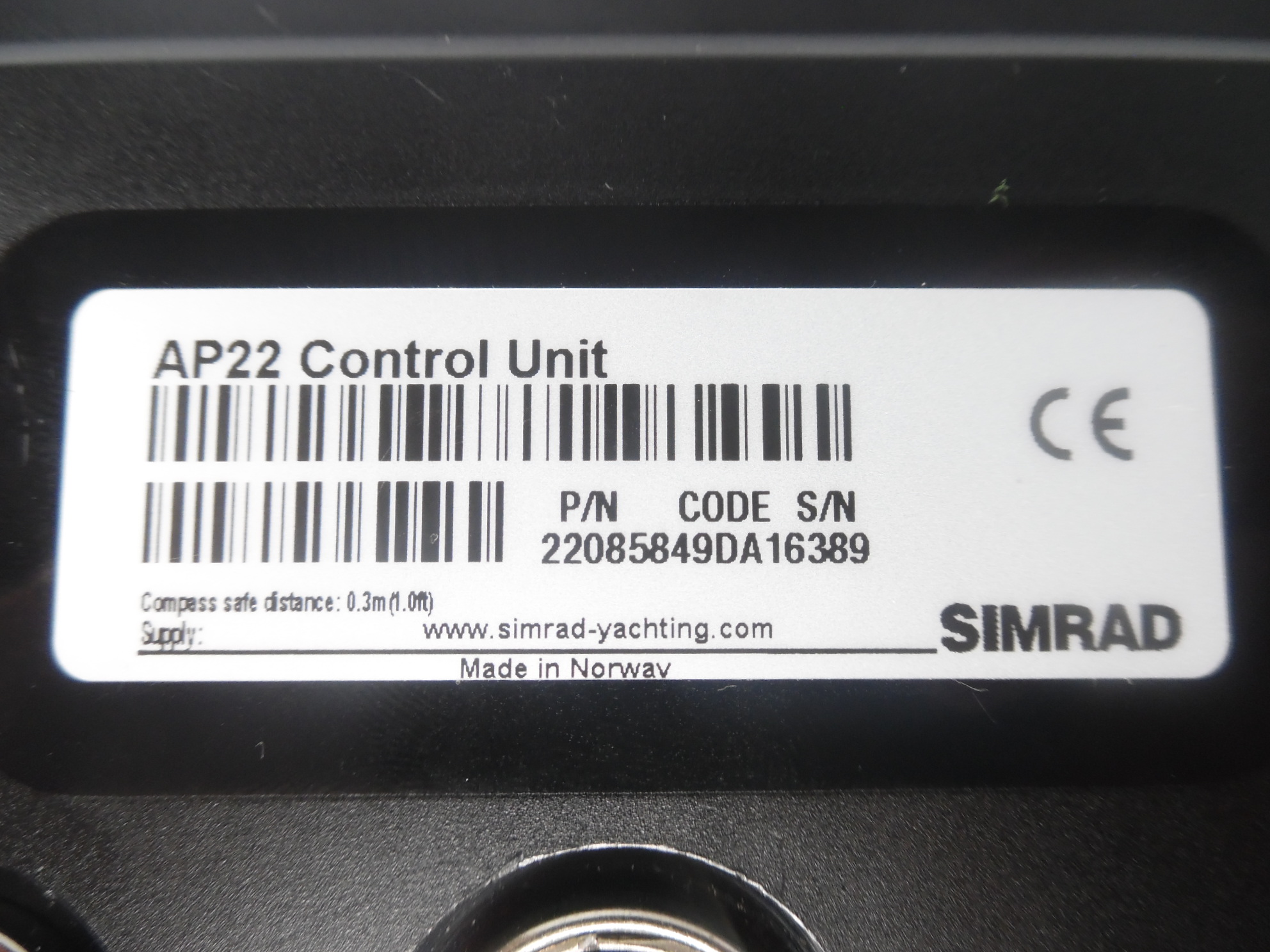 Simrad AP22 PN 22085849 Marine Autopilot Control Head - Max Marine ...