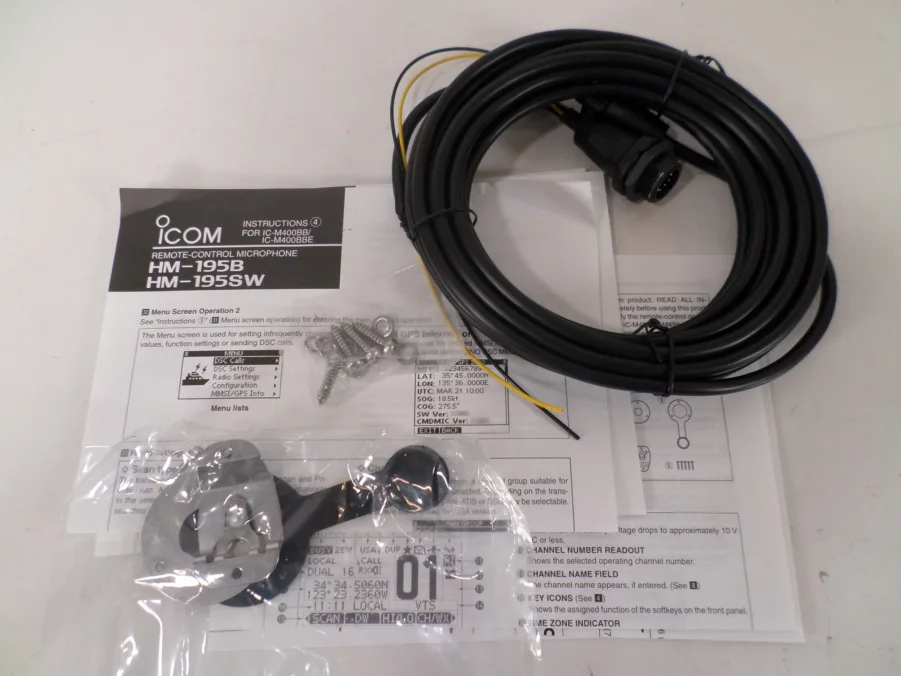 Icom IC-M400BB Black Box VHF Transceiver With HM-195B Handset Complete ...