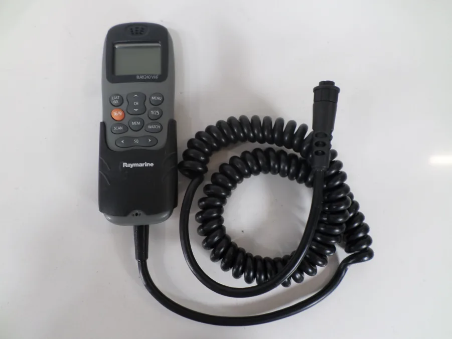 Raymarine RAY240 VHF Radio Handset Model No. E45009 for Black Box Radio ...