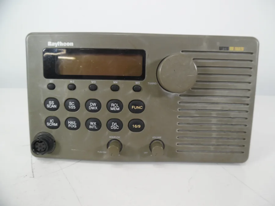 Raytheon Ray220 VHF Hailer Marine Radio - Tested - Max Marine Electronics