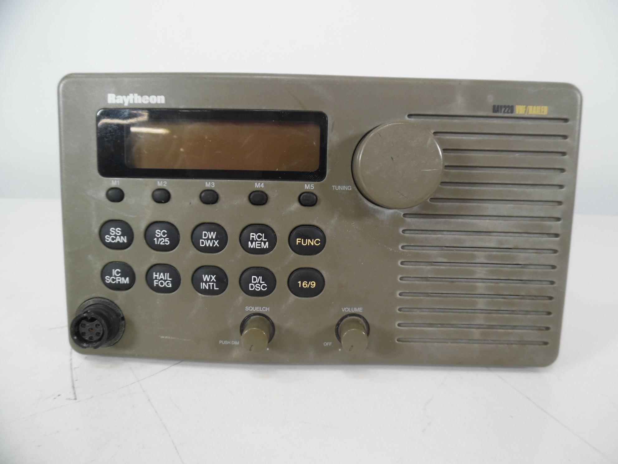 Raytheon Ray220 VHF Hailer Marine Radio - Tested - Max Marine Electronics